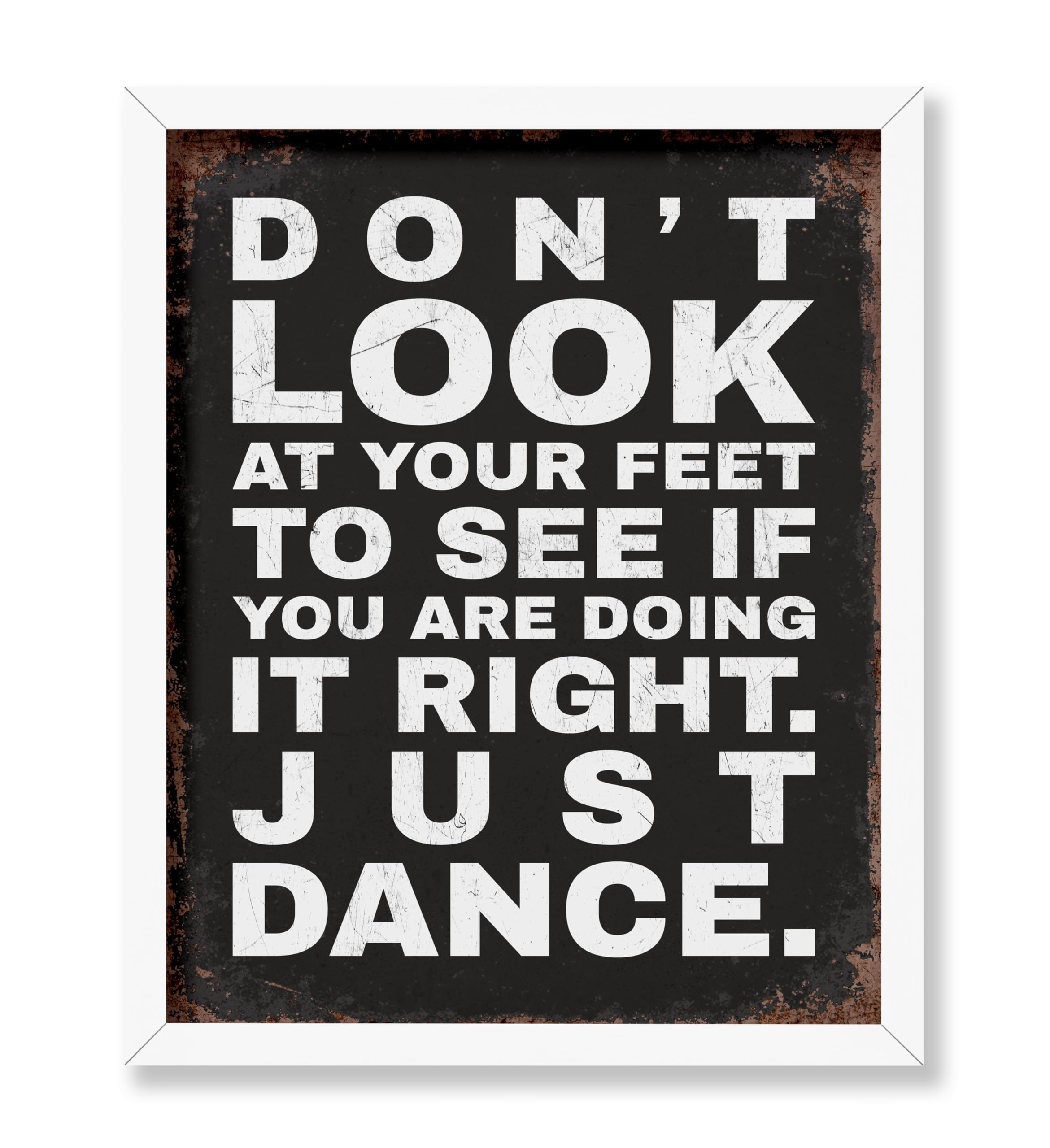 Poster Master Don't Look At Your Feet Poster - Black Just Dance Print ...