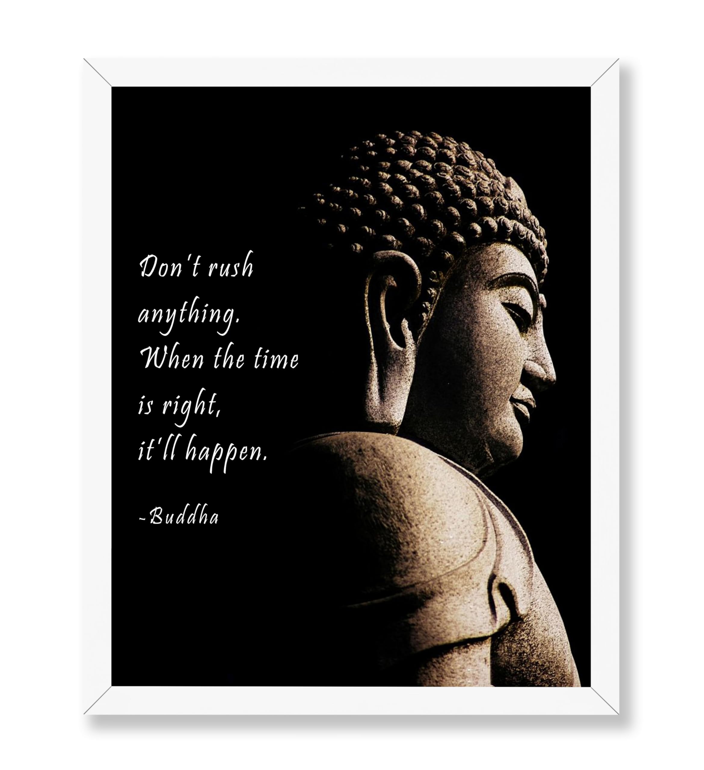 Poster Master Don't Rush Anything Poster - Buddha Print - Motivational ...