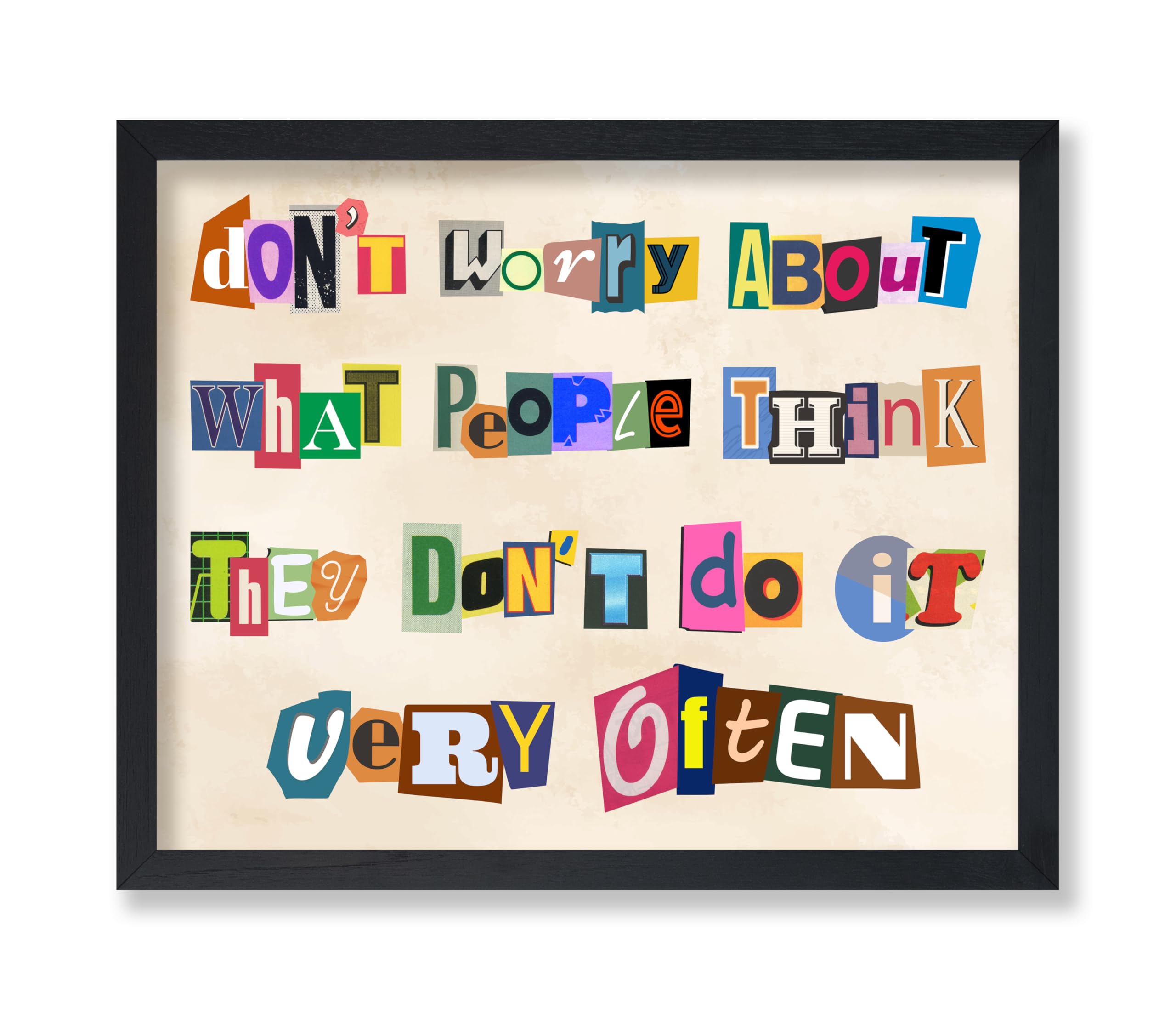 Poster Master Don't Worry About What People Think Poster - Sassy Remark ...