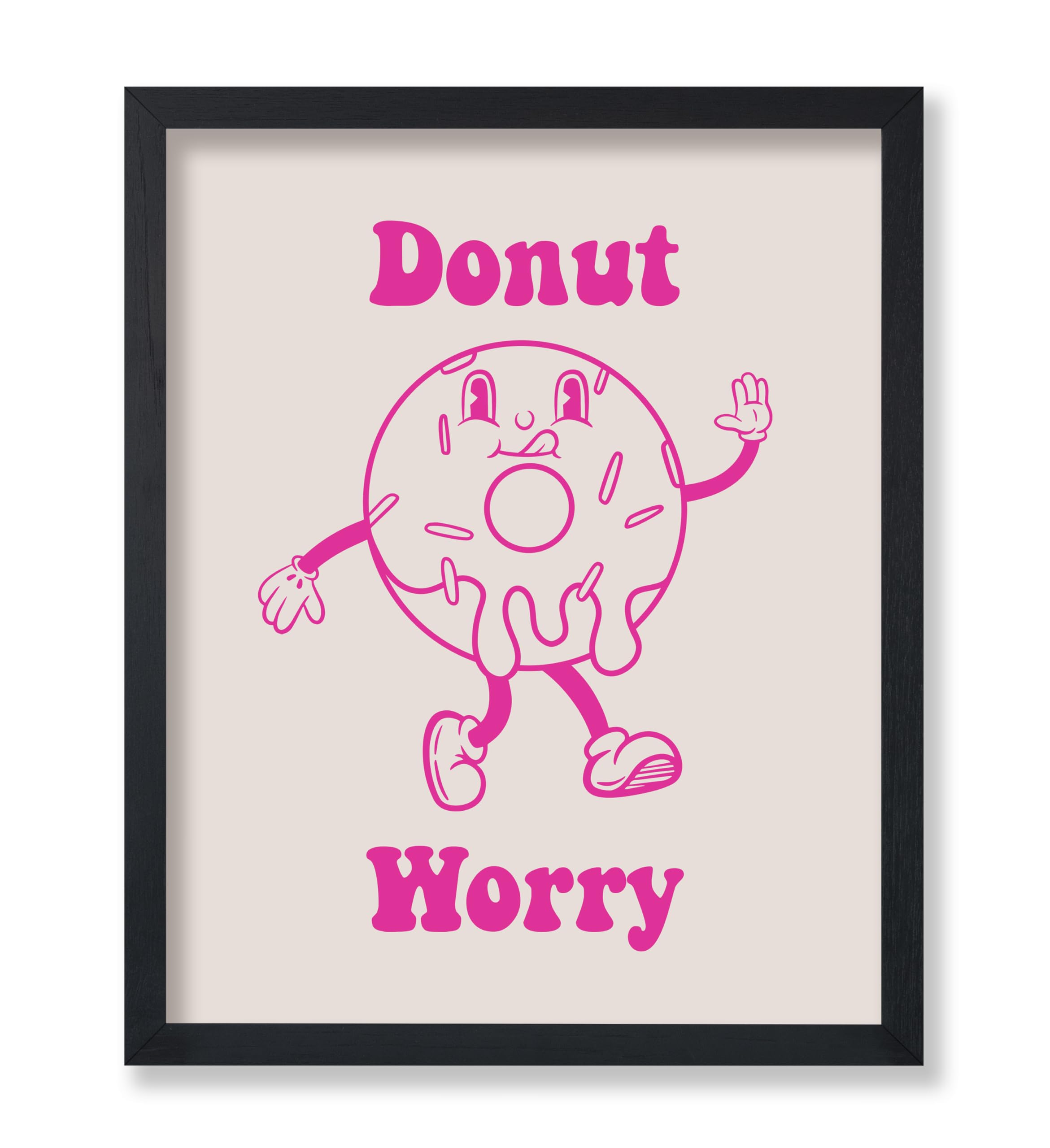 Poster Master Donut Worry Poster - Retro Donut Print - Baking Art ...