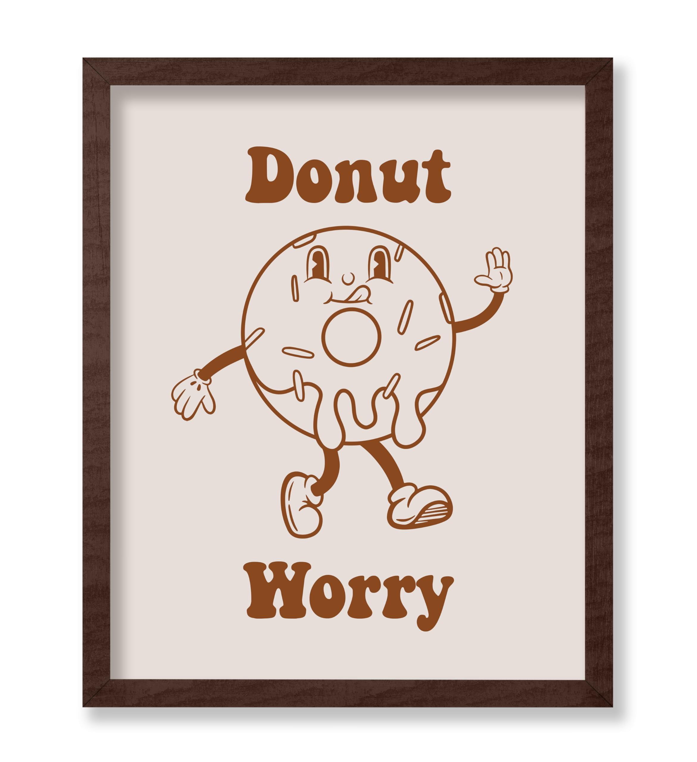 Poster Master Donut Worry Poster - Retro Donut Print - Baking Art ...