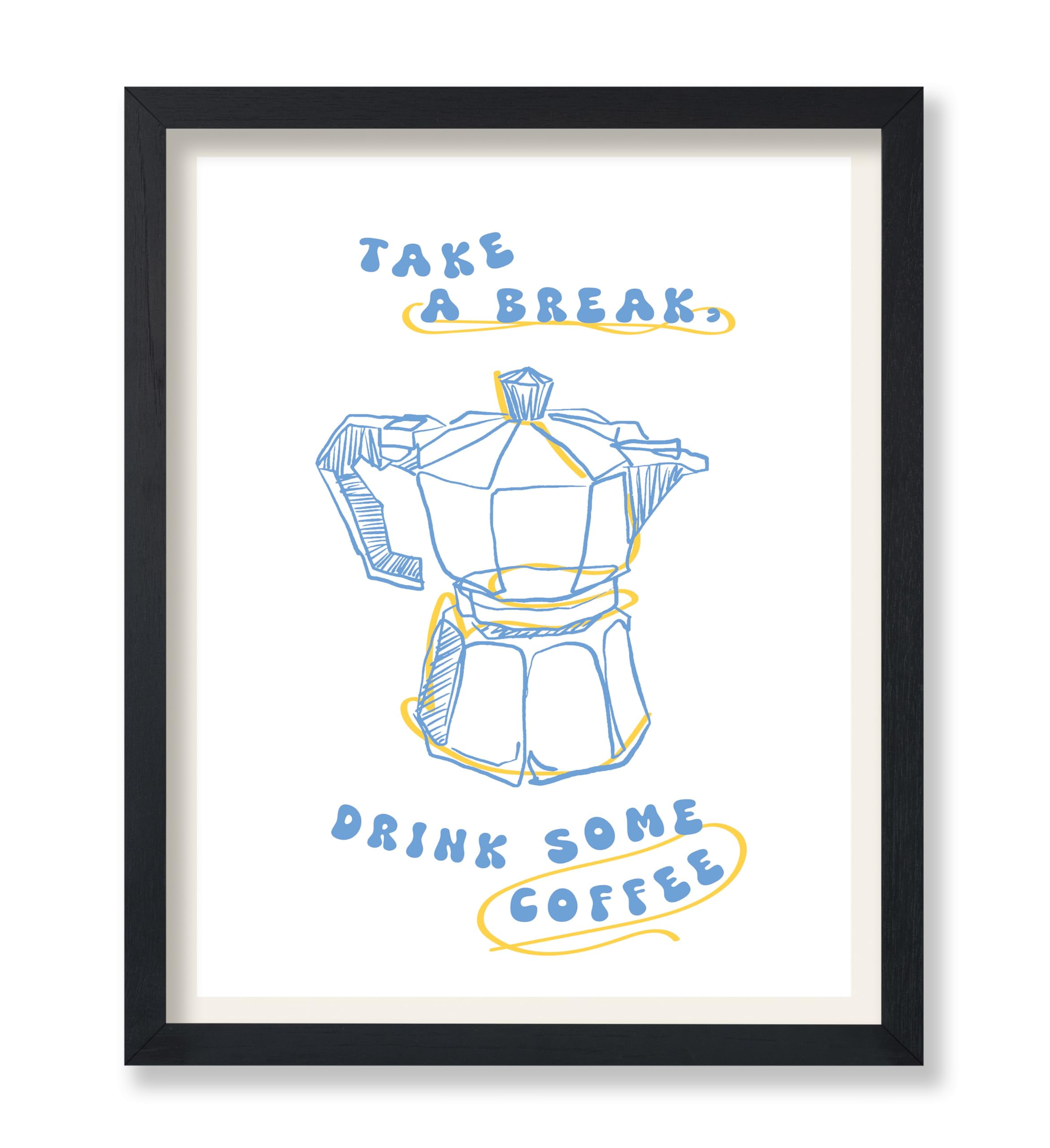 Poster Master Drink Some Coffee Poster - Retro Coffee Maker Print ...