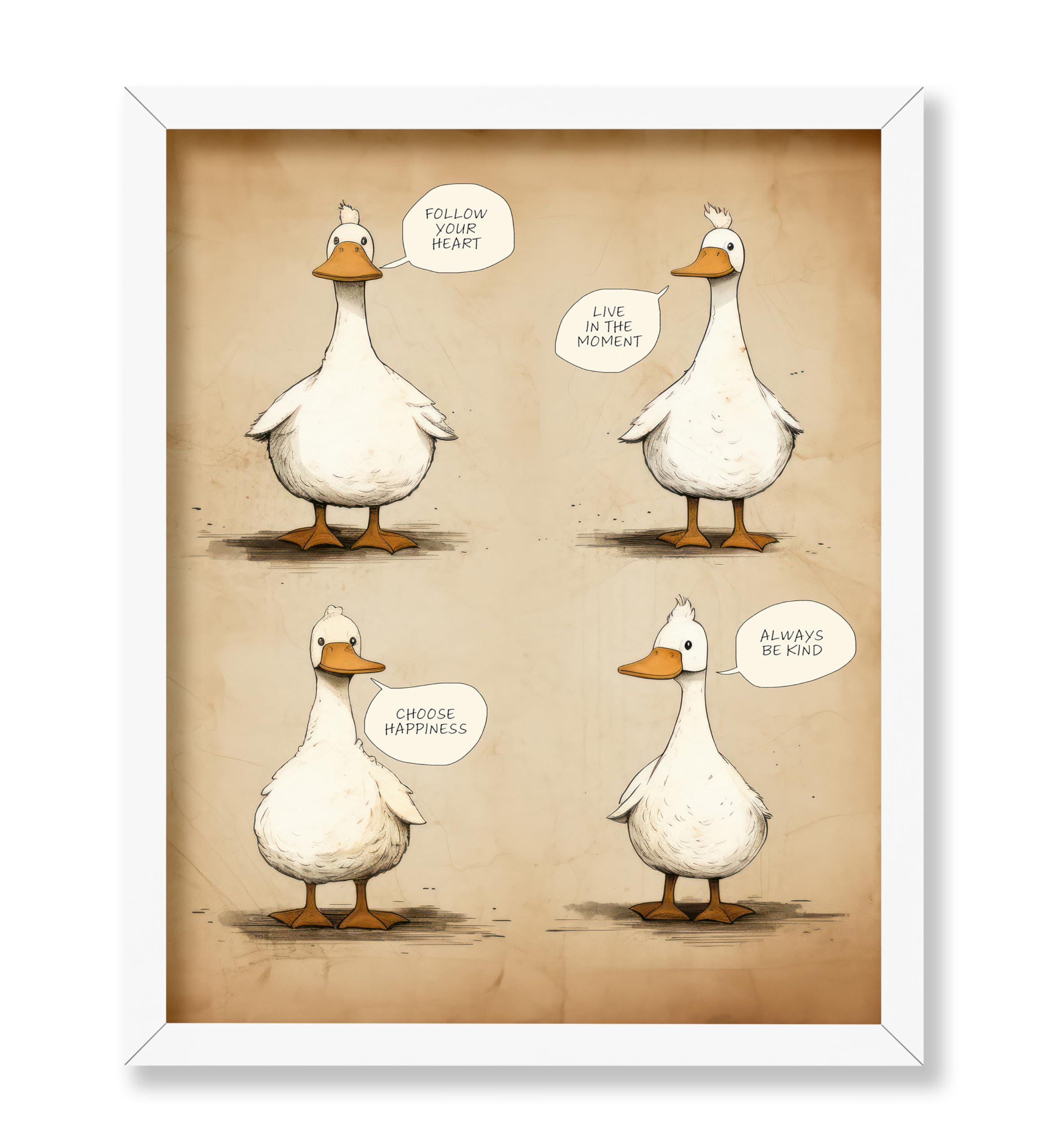 Poster Master Duck Poster - Motivational Print - Always Be Kind Art ...