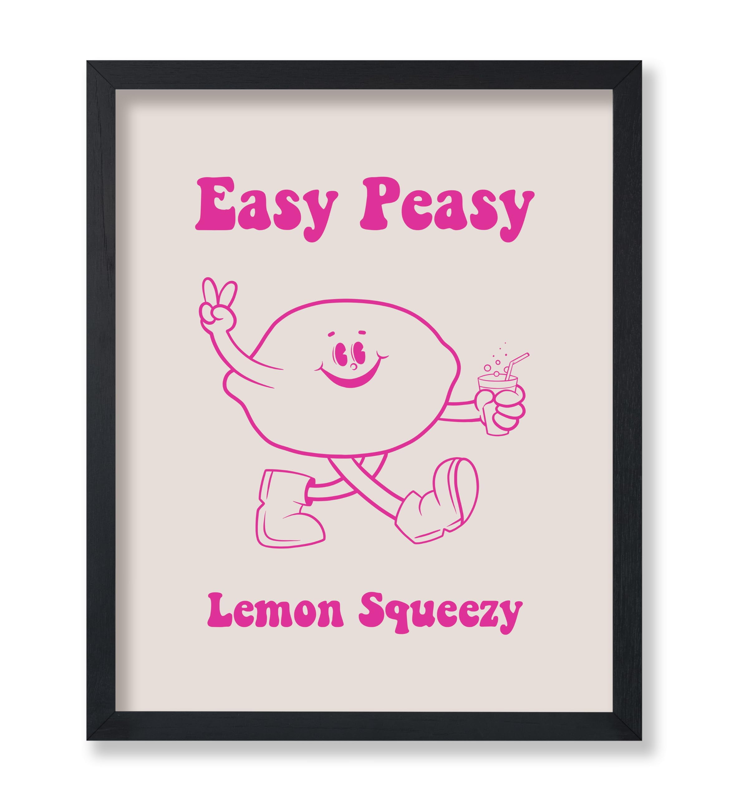 Poster Master Easy Peasy Lemon Squeezy Poster - Retro Lemon Print ...