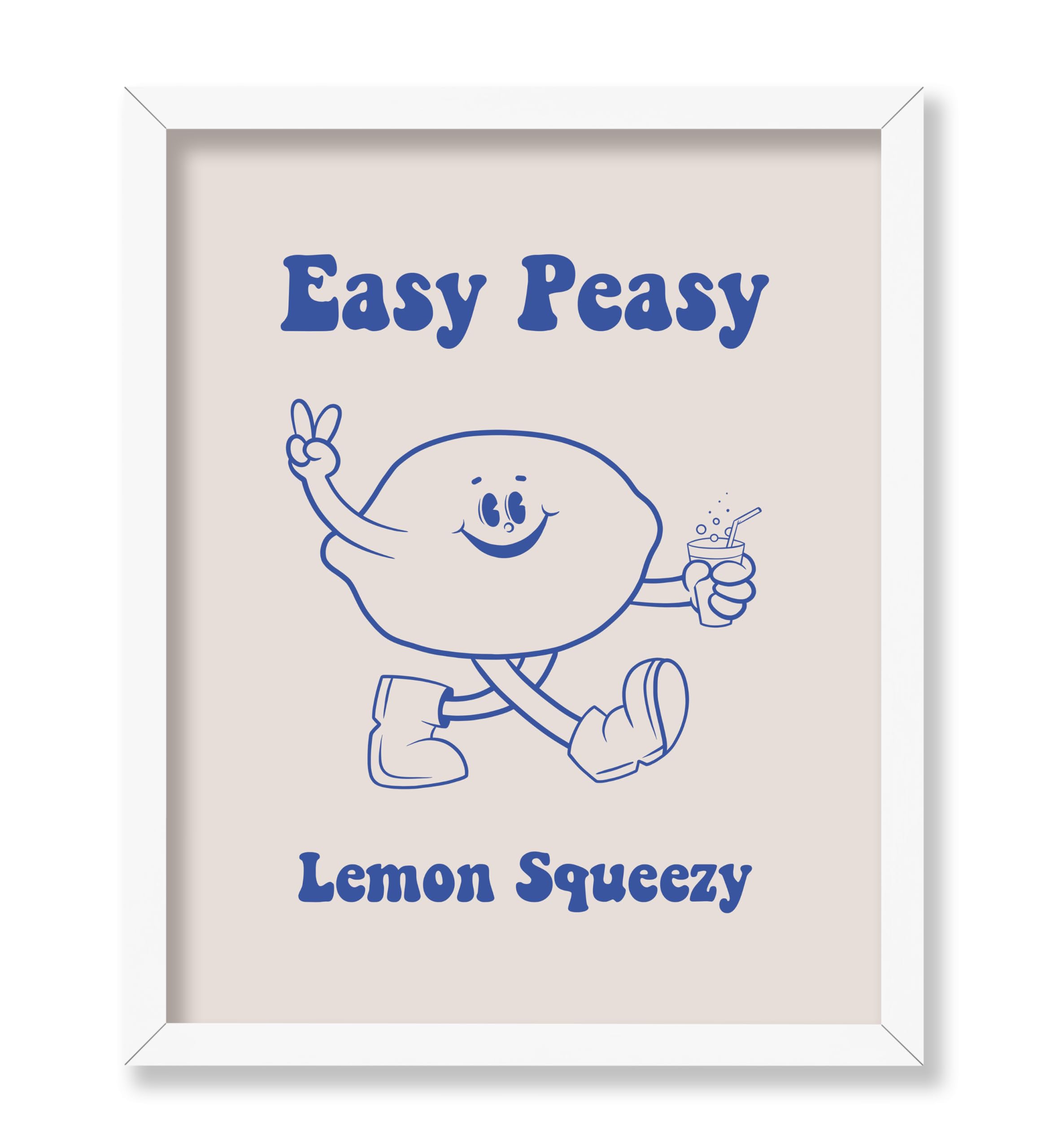 Poster Master Easy Peasy Lemon Squeezy Poster - Retro Lemon Print ...