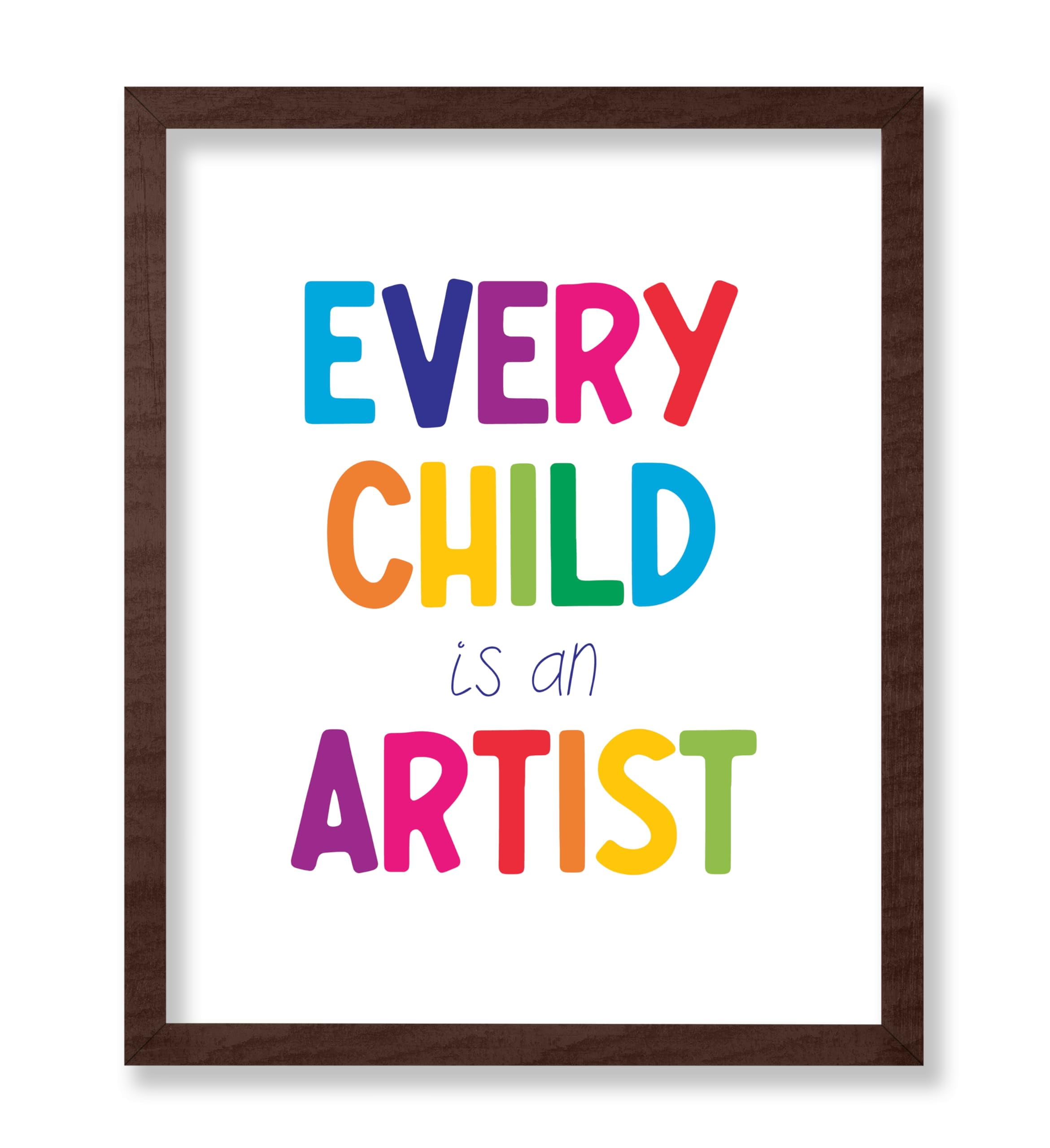 Poster Master Every Child Is An Artist Poster - Typography Print ...