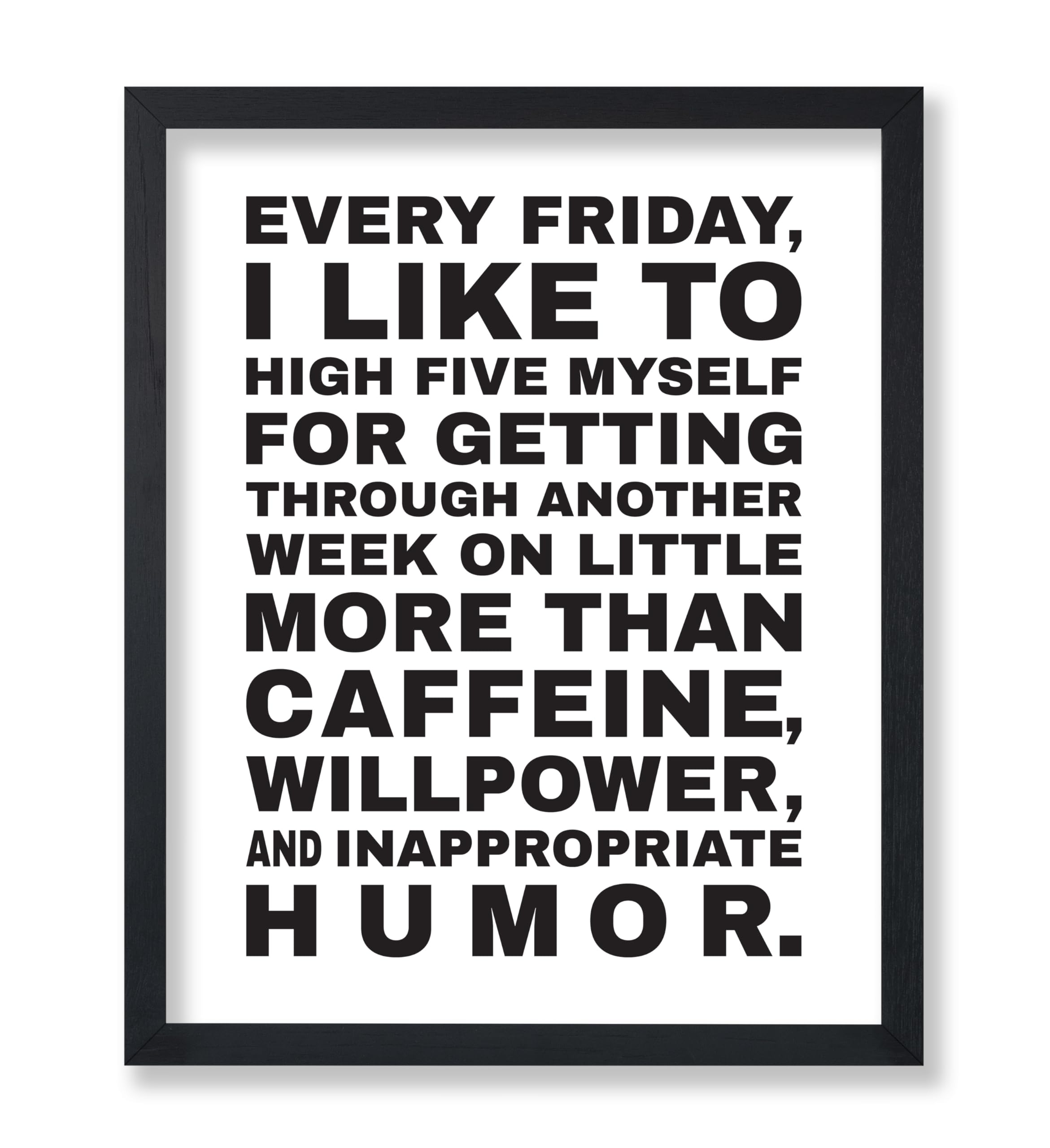 Poster Master Every Friday I Like To High Five Myself Poster - White ...