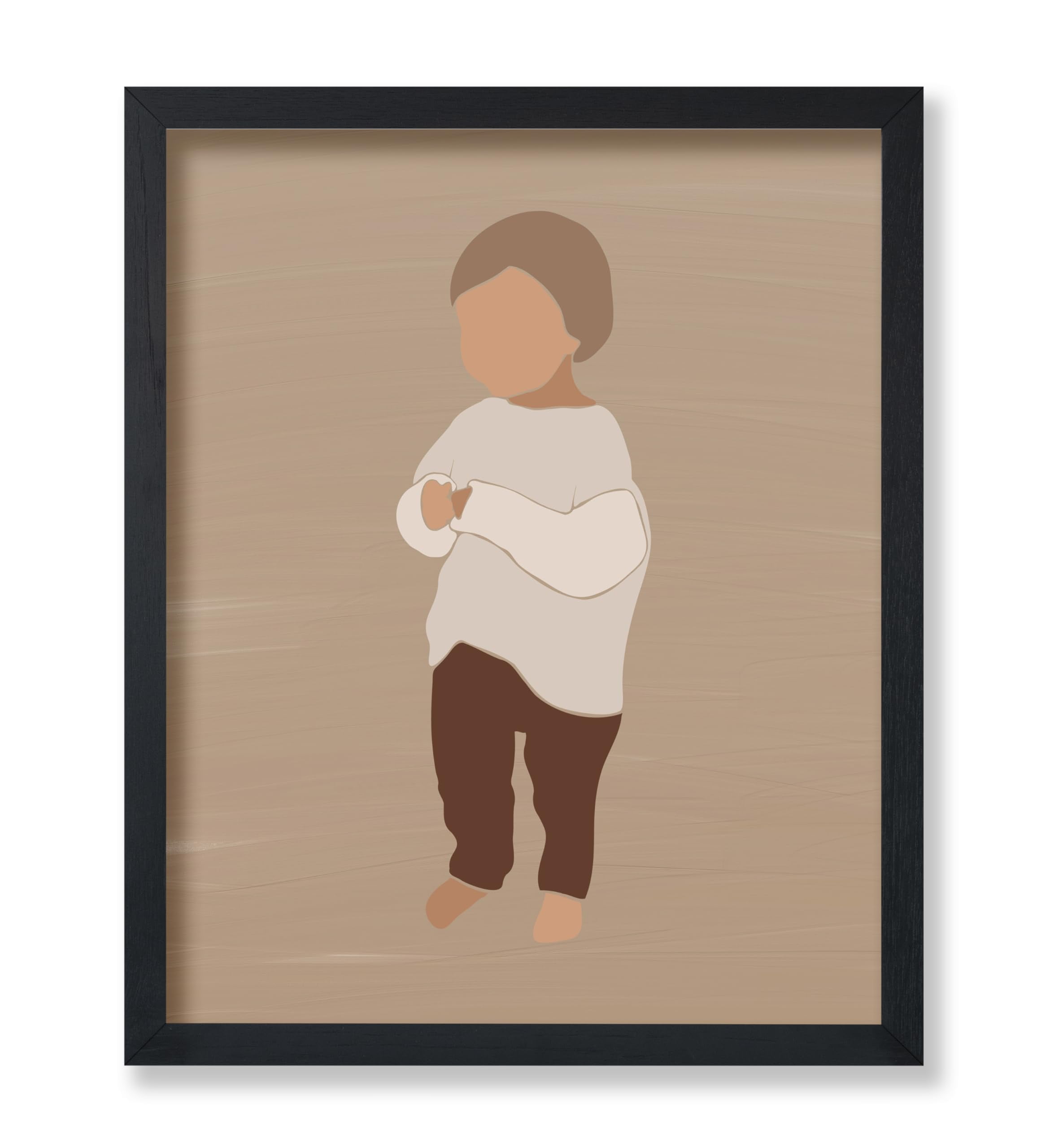 Poster Master Faceless Child In Sweater Poster - Retro Little Girl ...