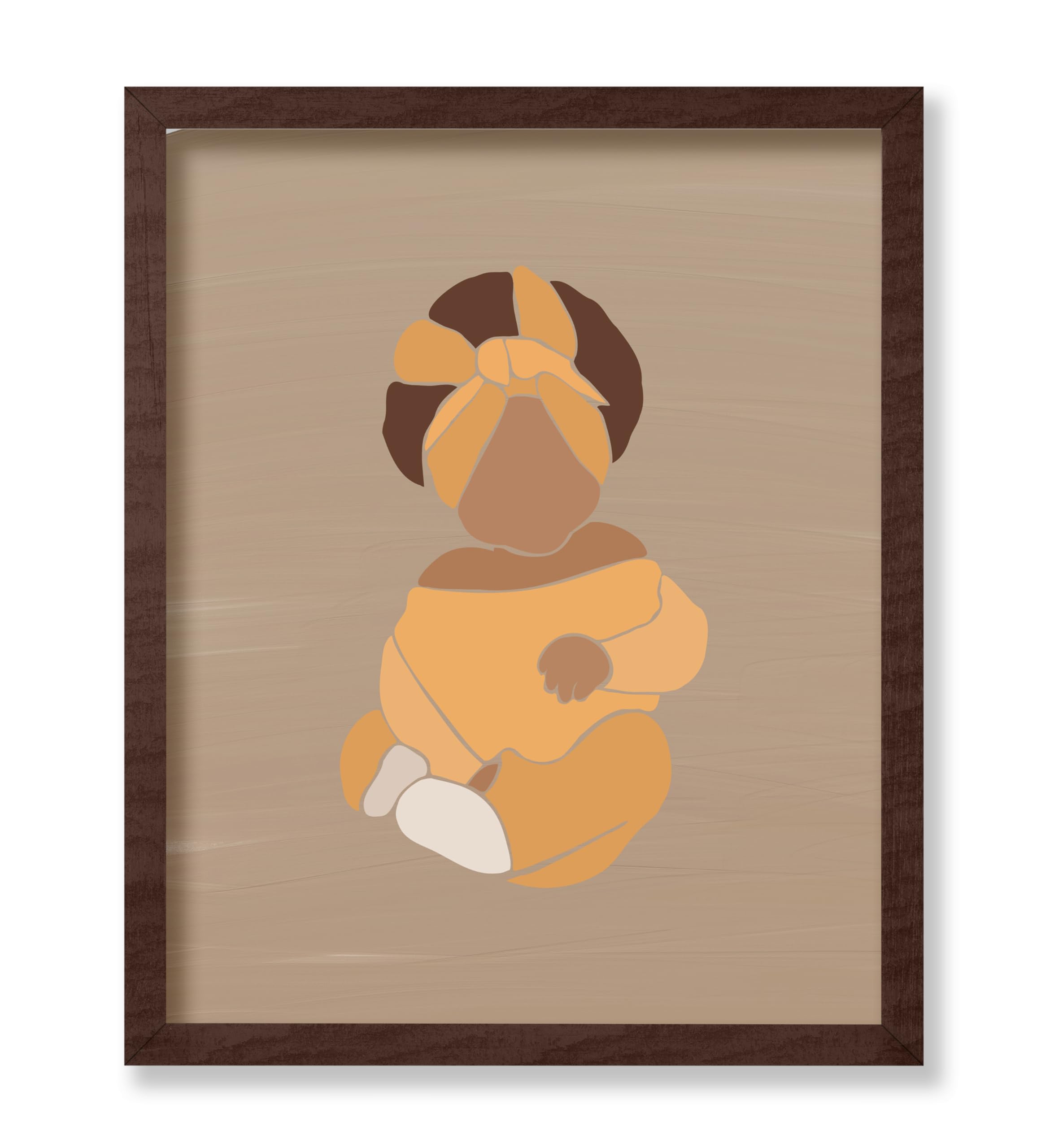 Poster Master Faceless Child Poster - Retro Little Girl Print - Toddler ...