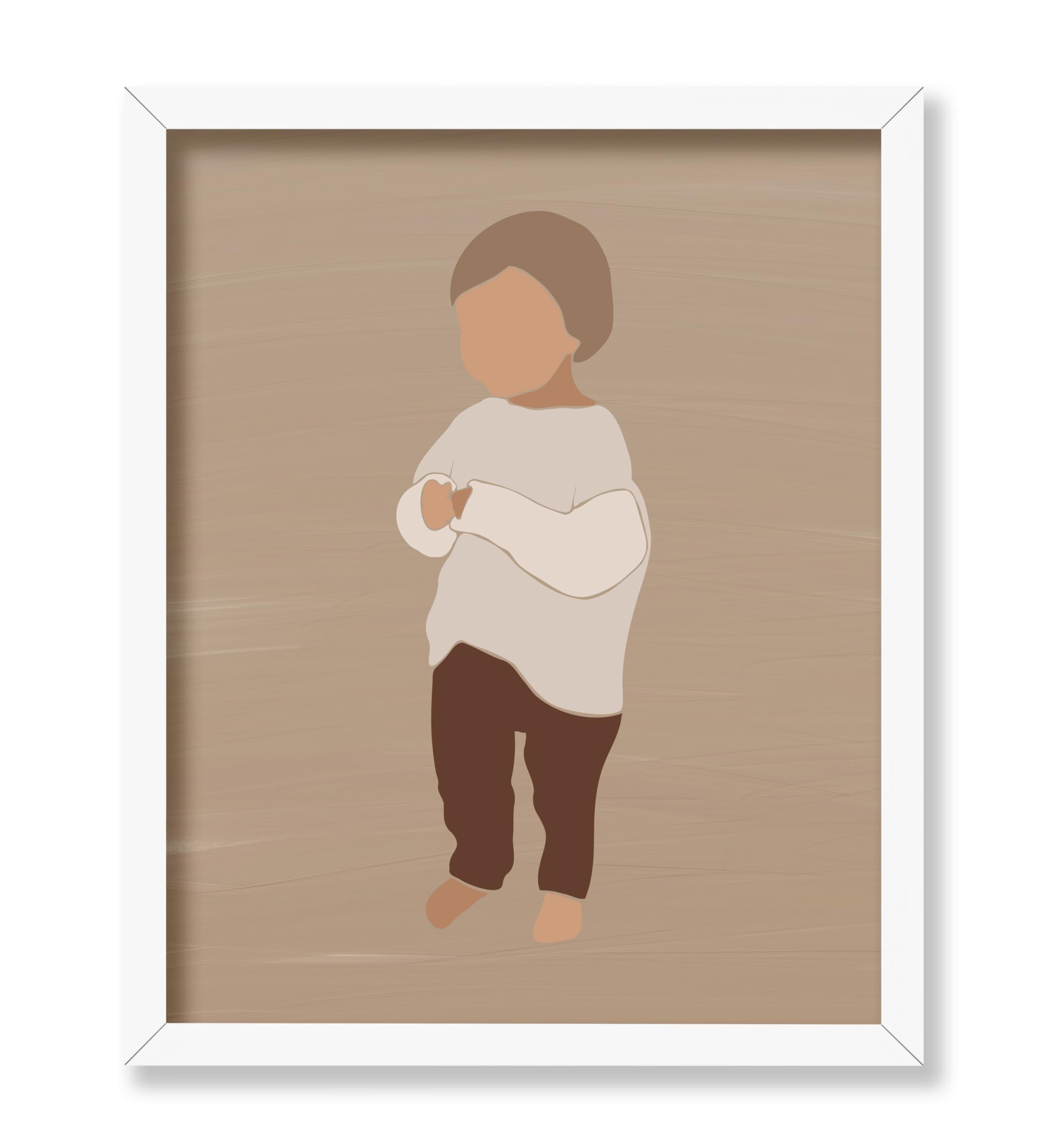 Poster Master Faceless Child In Sweater Poster - Retro Little Girl ...