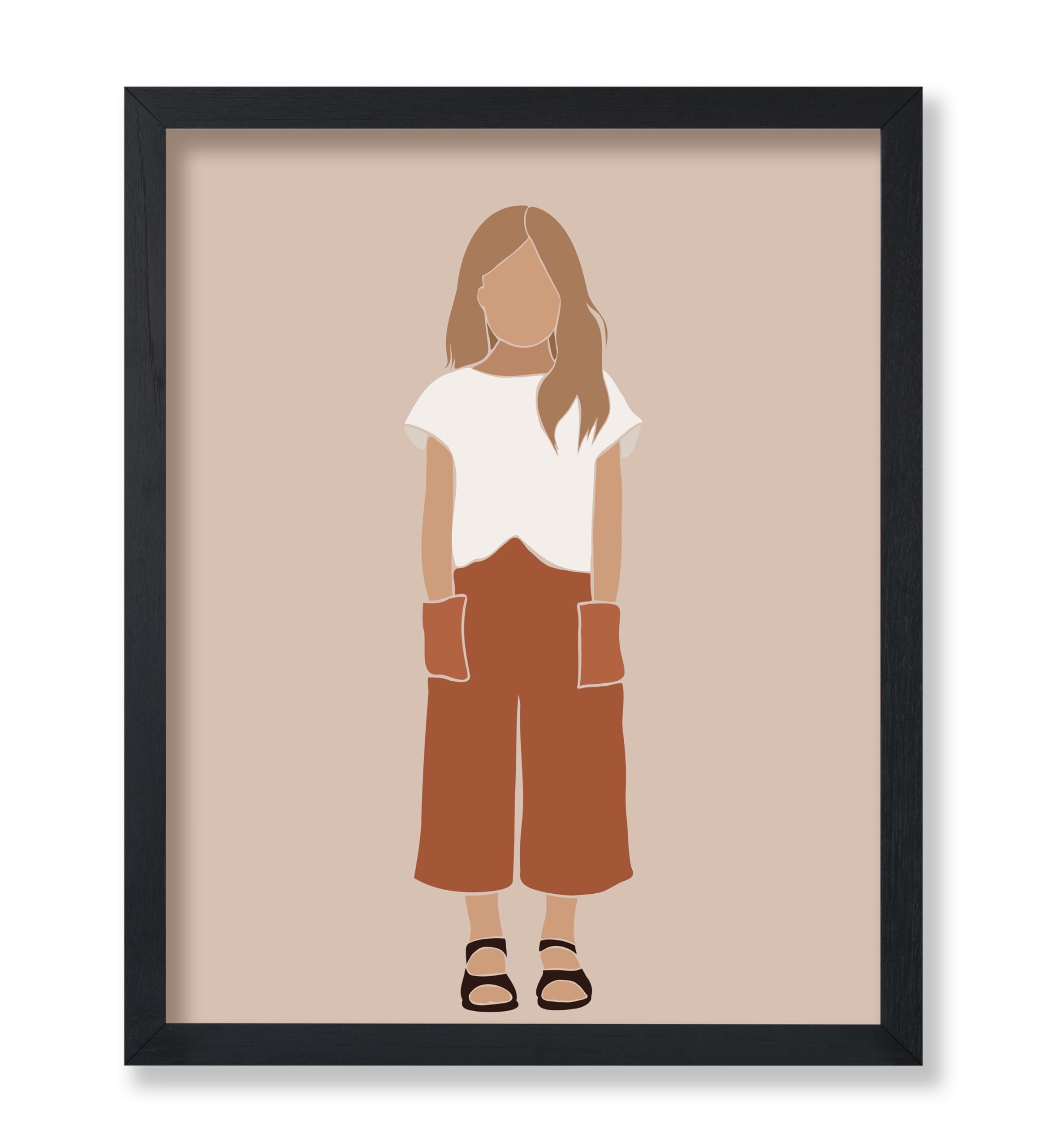 Poster Master Faceless Young Lady Poster - Retro Girl Print - Faceless ...