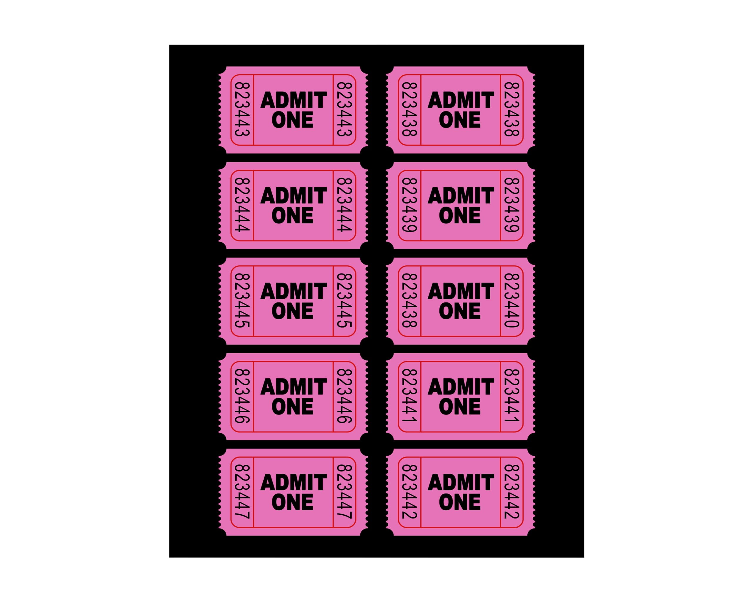 Poster Master Fair Ticket Poster - Admit One Print - Trendy Art ...