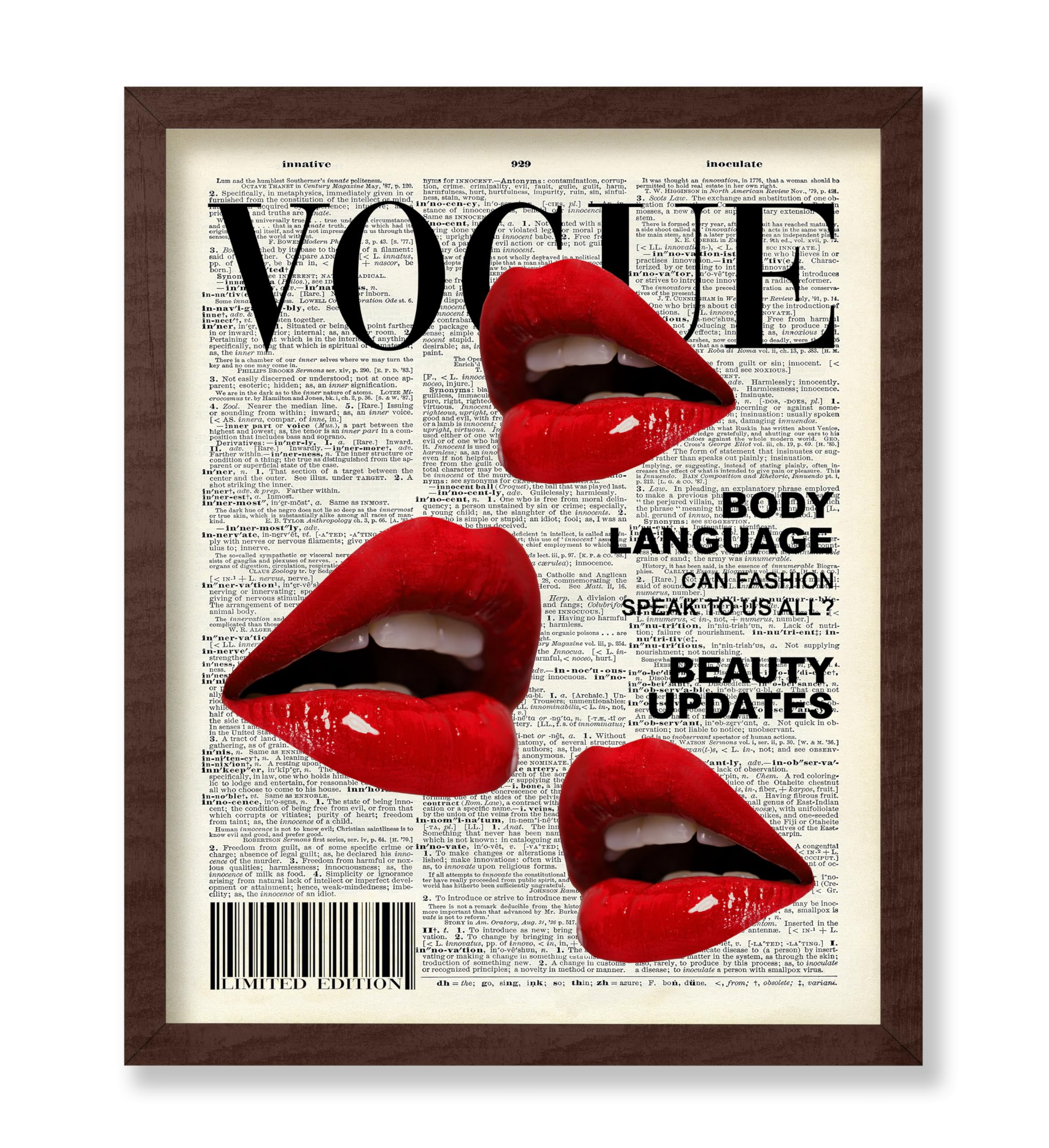 Poster Master Fashion Poster - Body Language Print - Trendy Art - Red ...