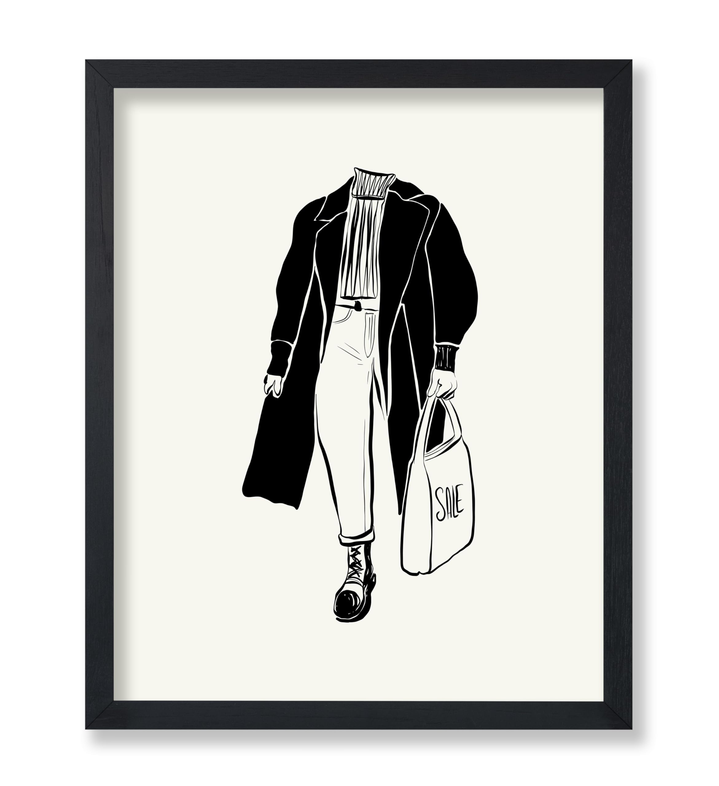 Poster Master Fashion Poster - Retro Groovy Woman Print - Shopping Art ...