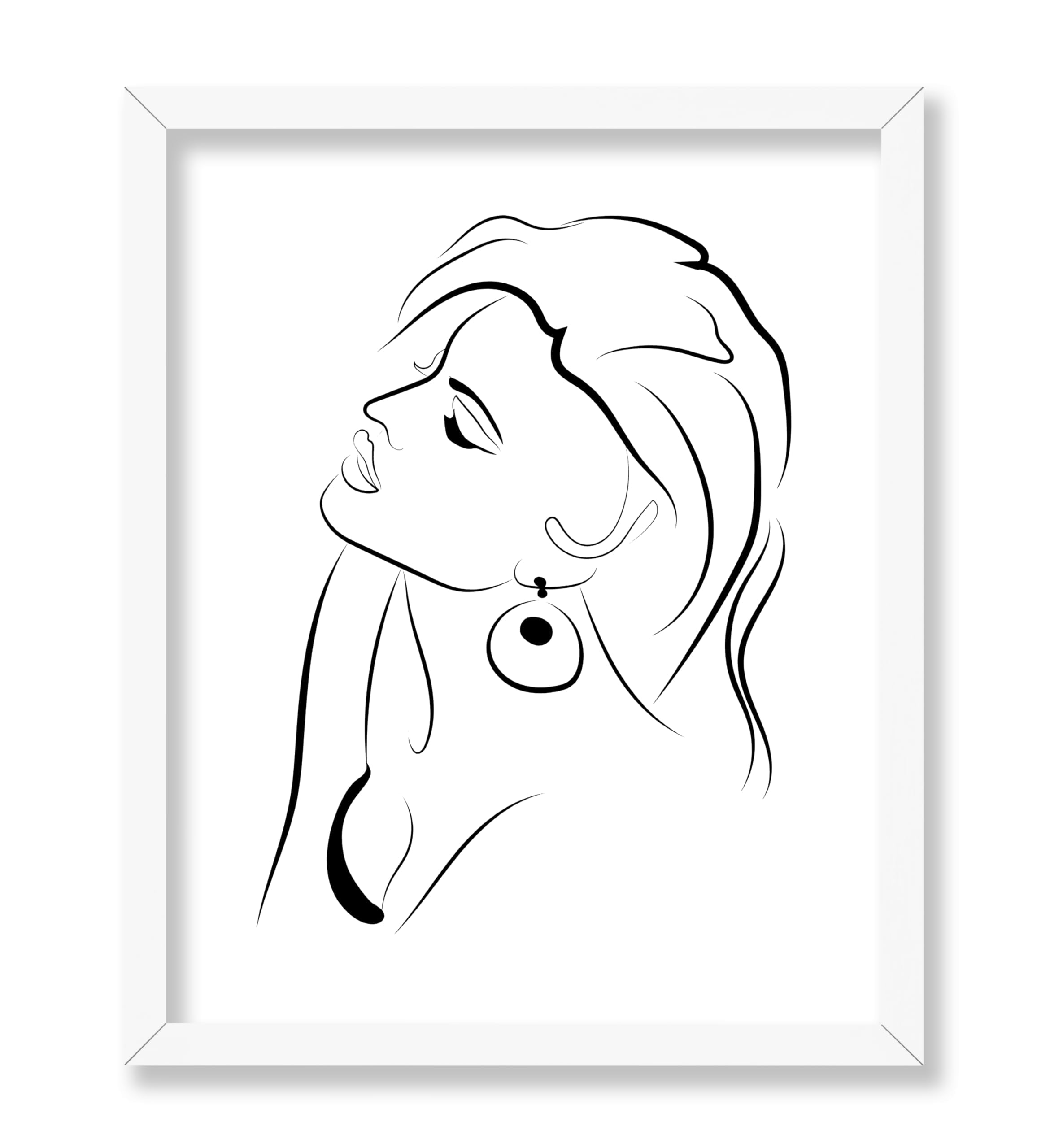Poster Master Female Poster - Face Print - Woman Art - Line Art ...