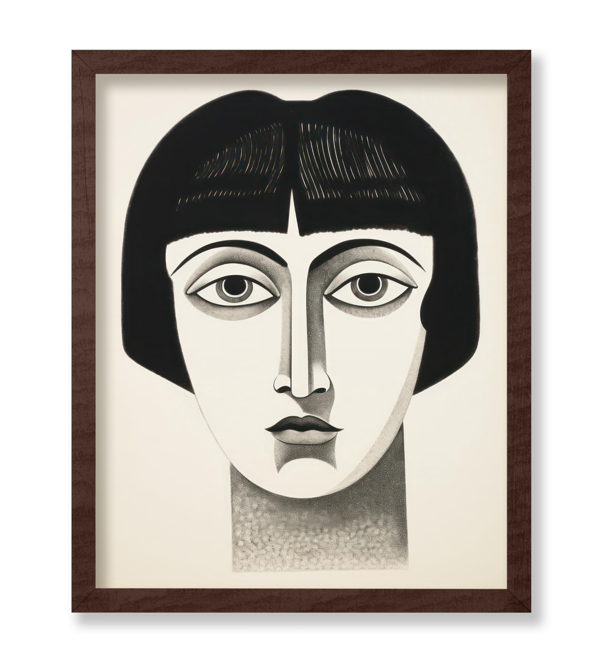 Poster Master Female Portrait Poster - Retro Sketch Print - Drawing Art ...