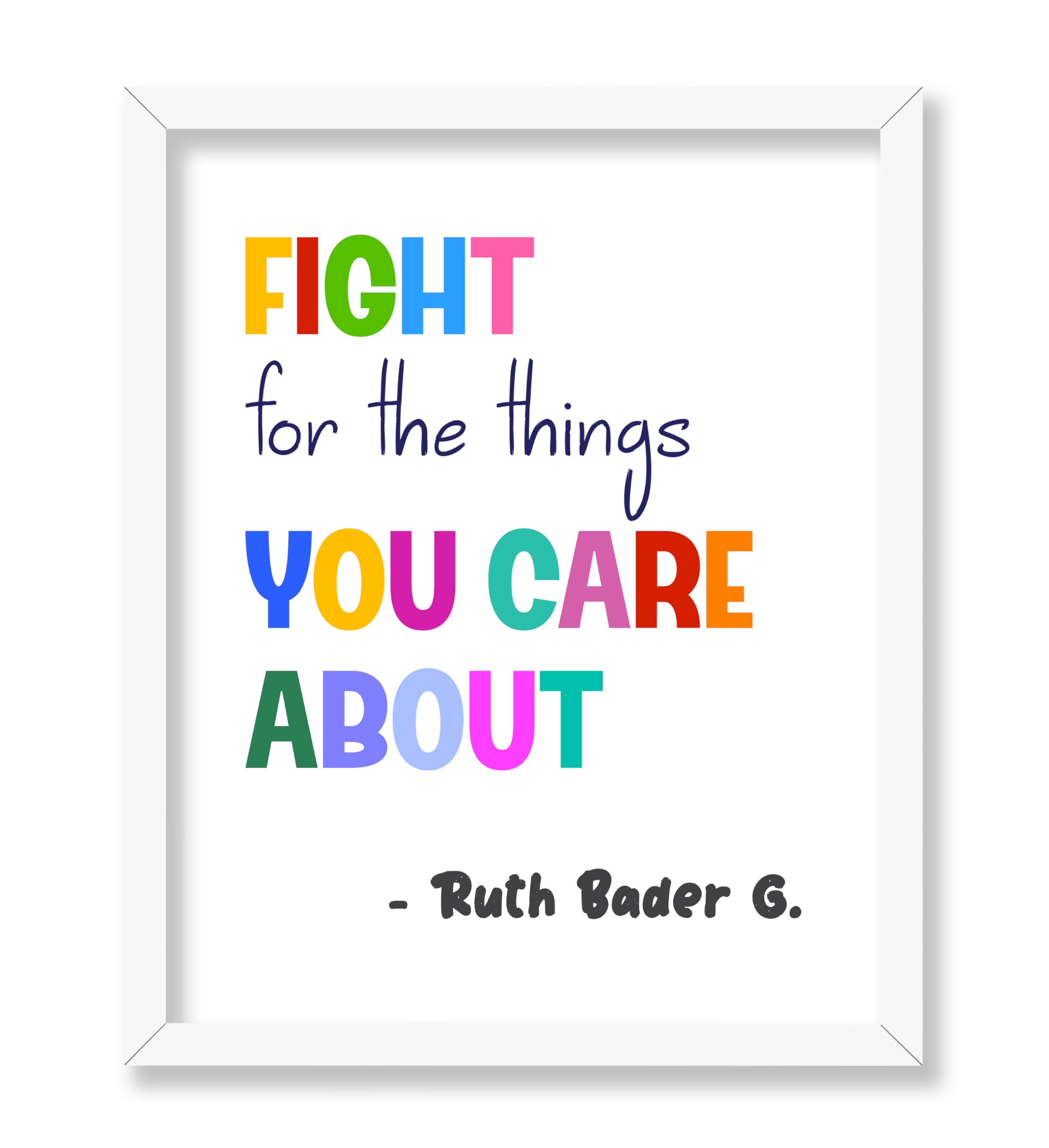 Poster Master Fight For The Things You Care About Poster - Typography ...