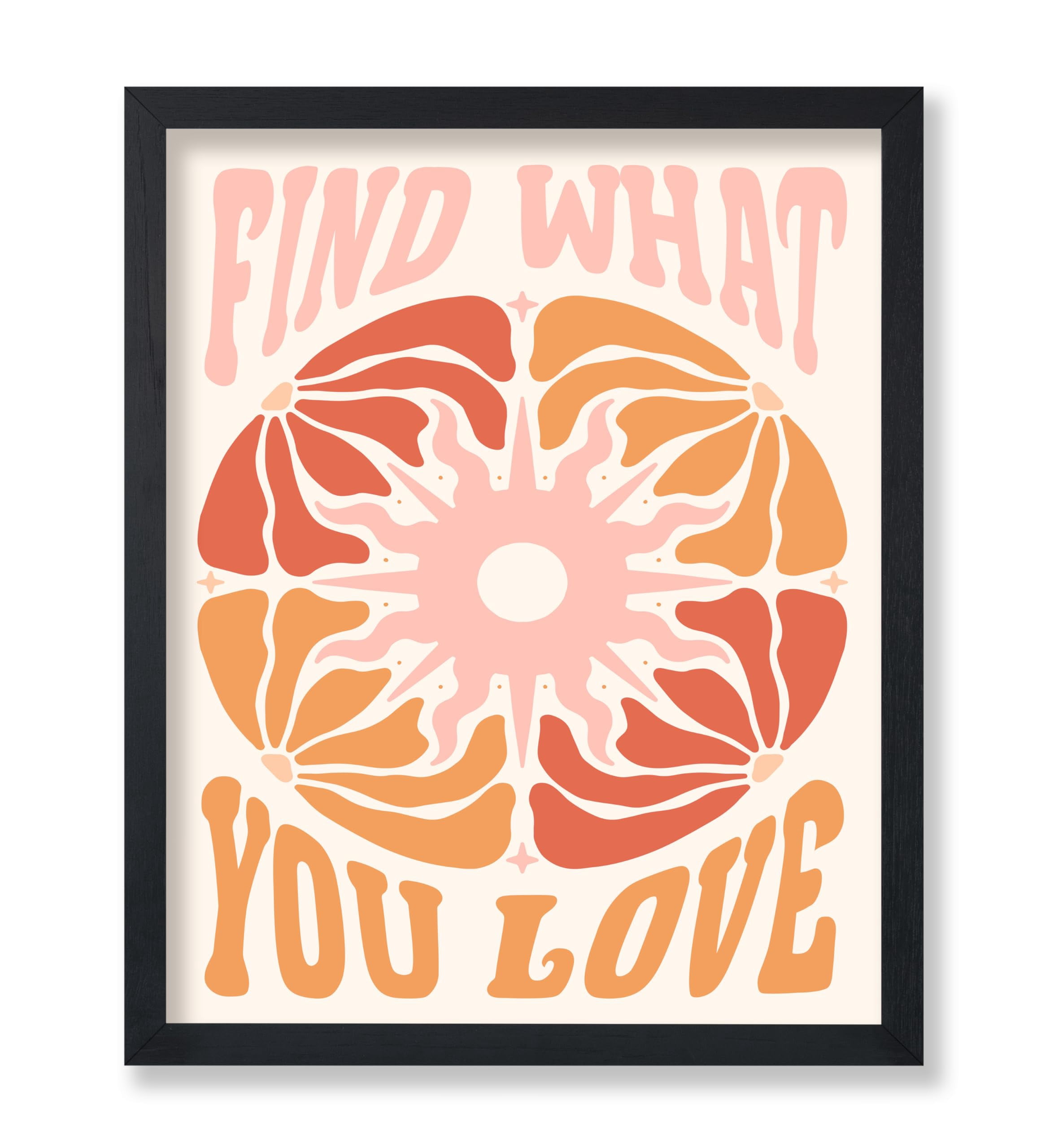 Poster Master Find What You Love Poster - Retro Motivational Print ...