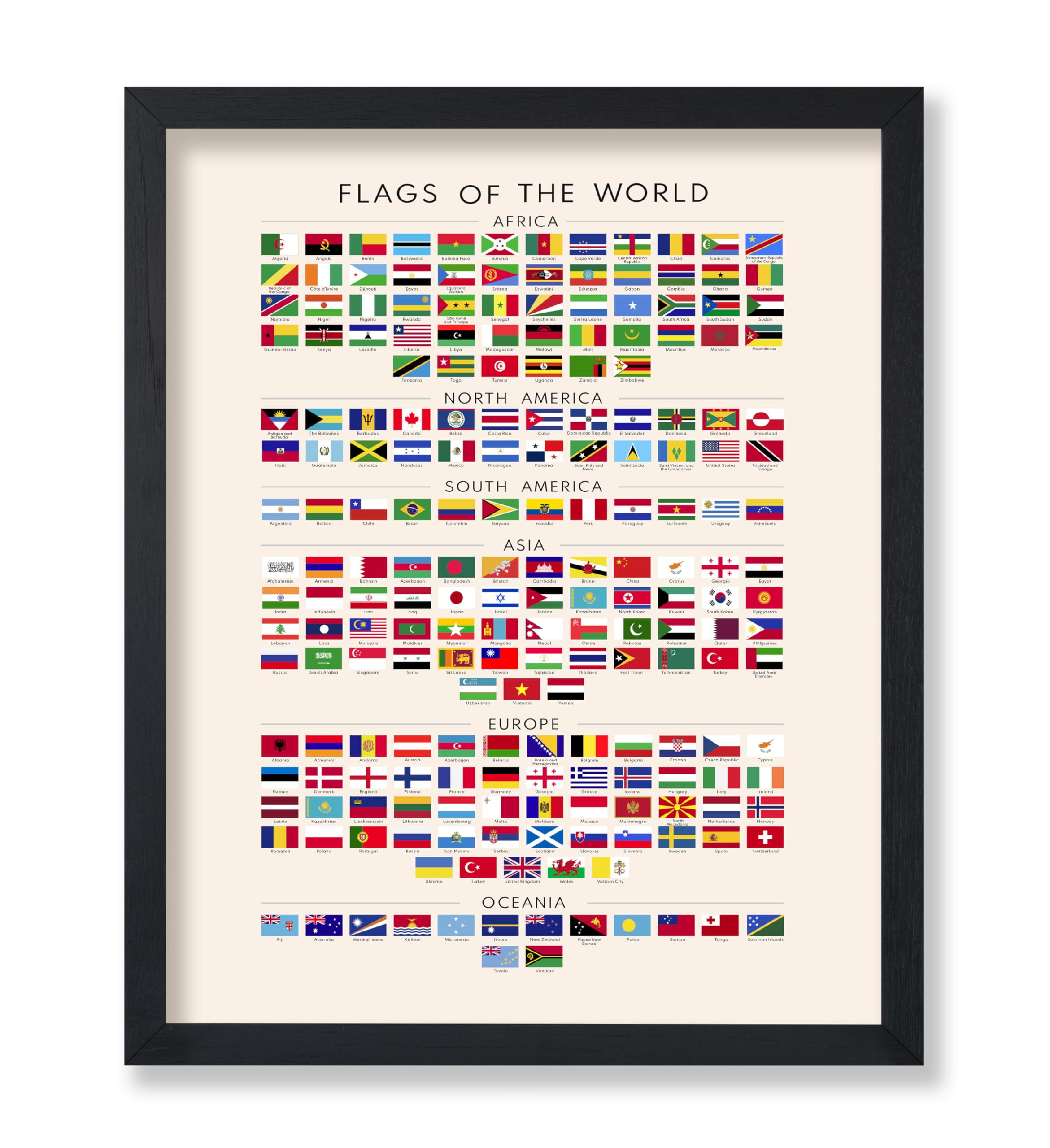 Poster Master Flags of the World Poster - Educational Print - Learning ...