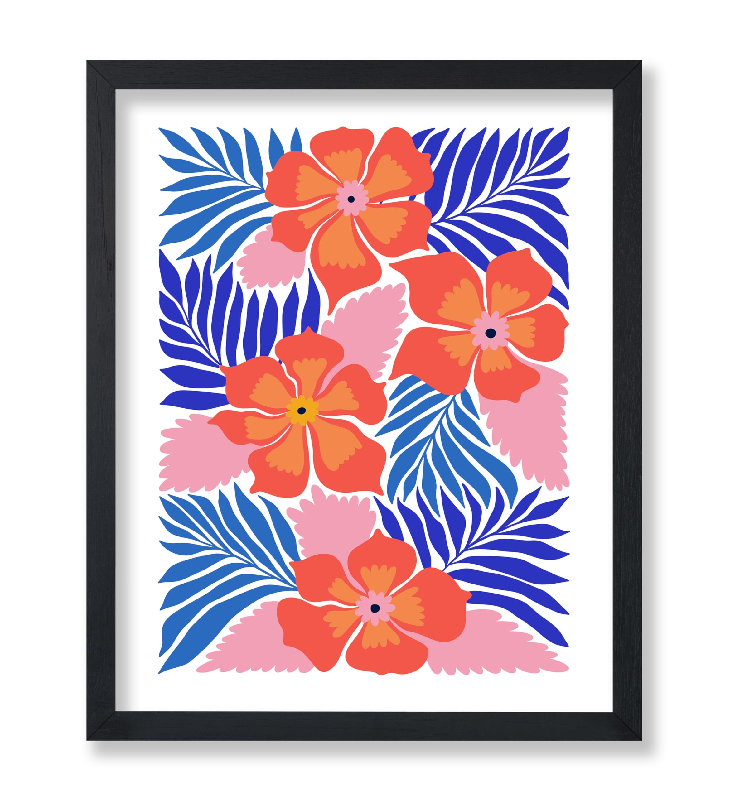 Poster Master Floral Poster - Retro Tropical Flower Print - Groovy ...