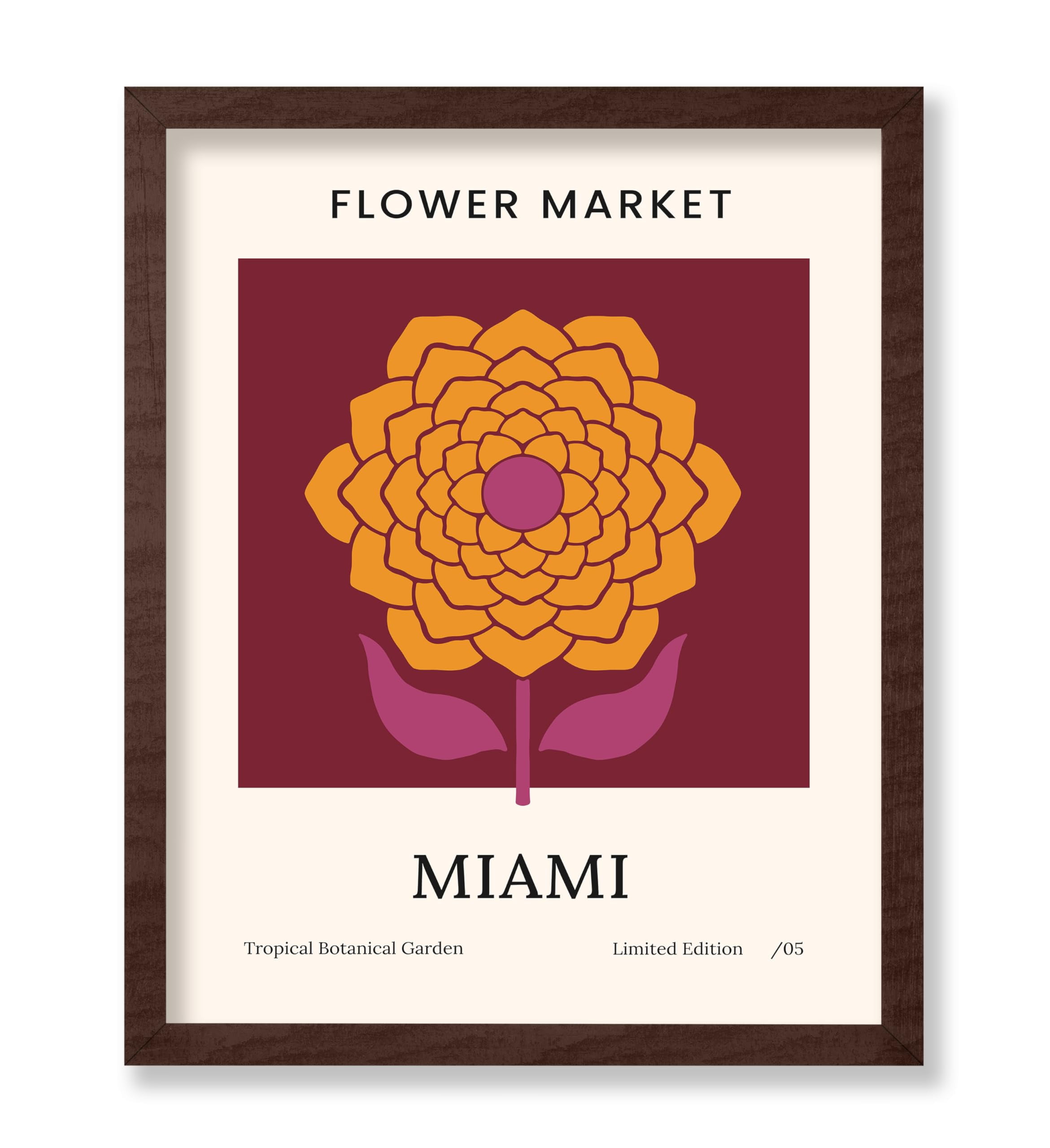 Poster Master Flower Market Poster - Miami Print - Boho Art - Flower ...