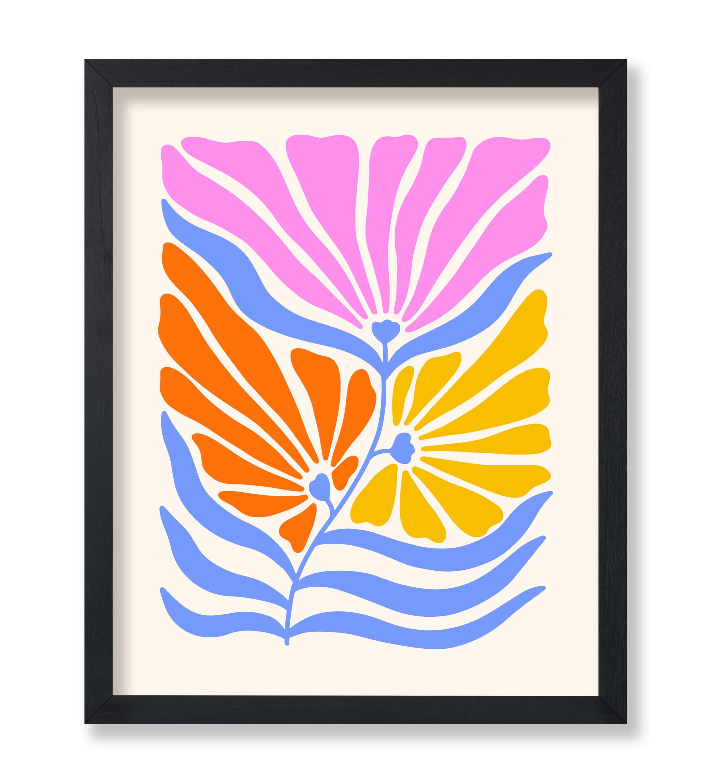 Poster Master Flower Poster - Retro Boho Print - Floral Art - Modern ...