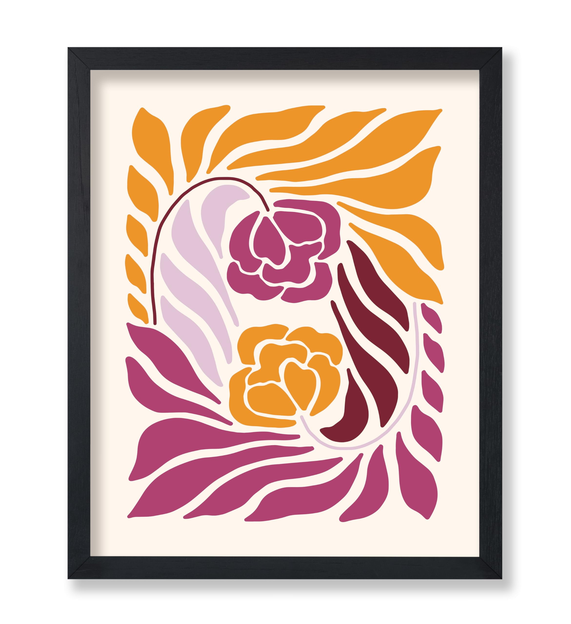 Poster Master Flower Poster - Retro Abstract Print - Boho Art - Trendy ...