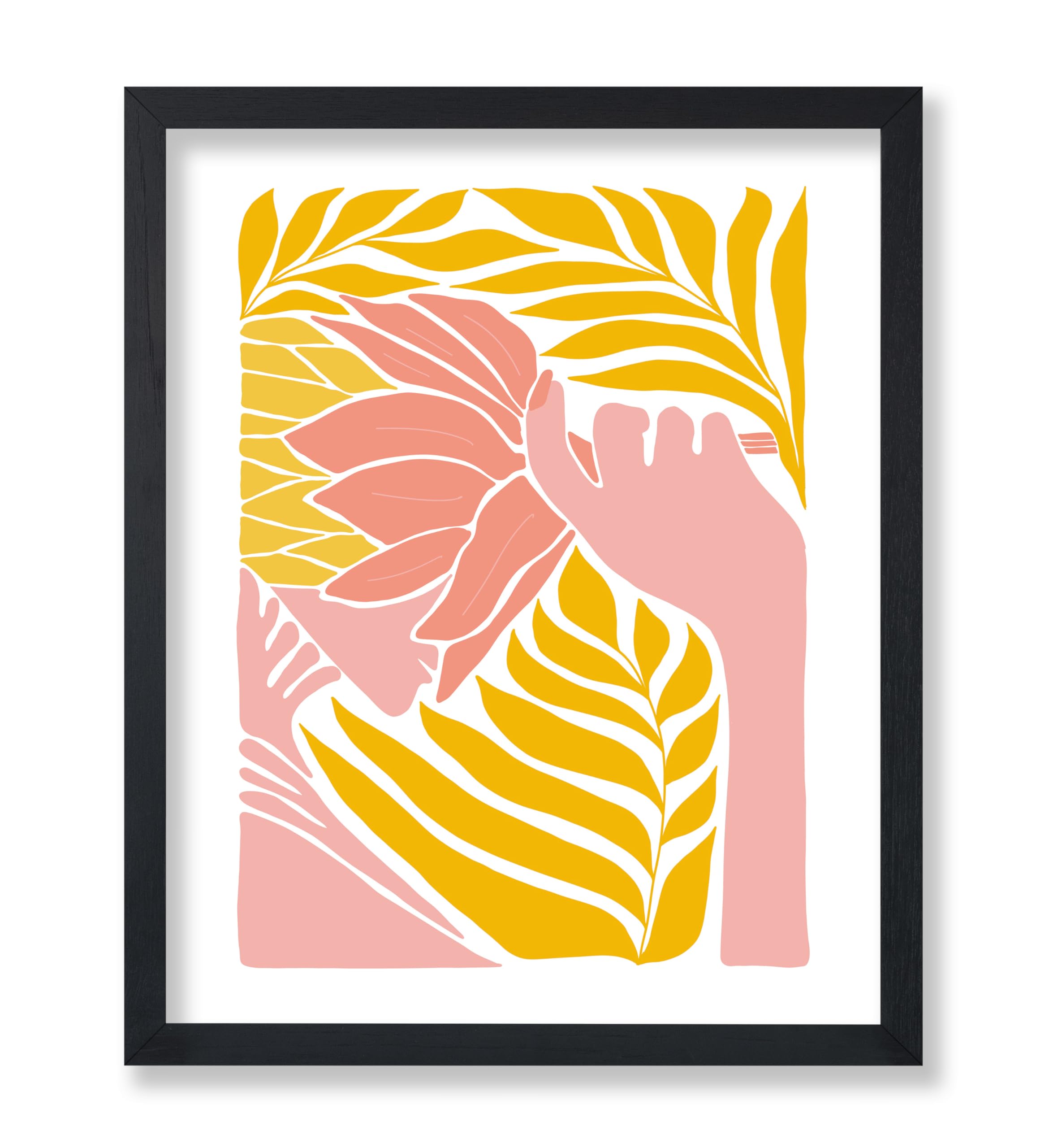 Poster Master Flower Poster - Retro Woman Print - Floral Art - Pastel ...