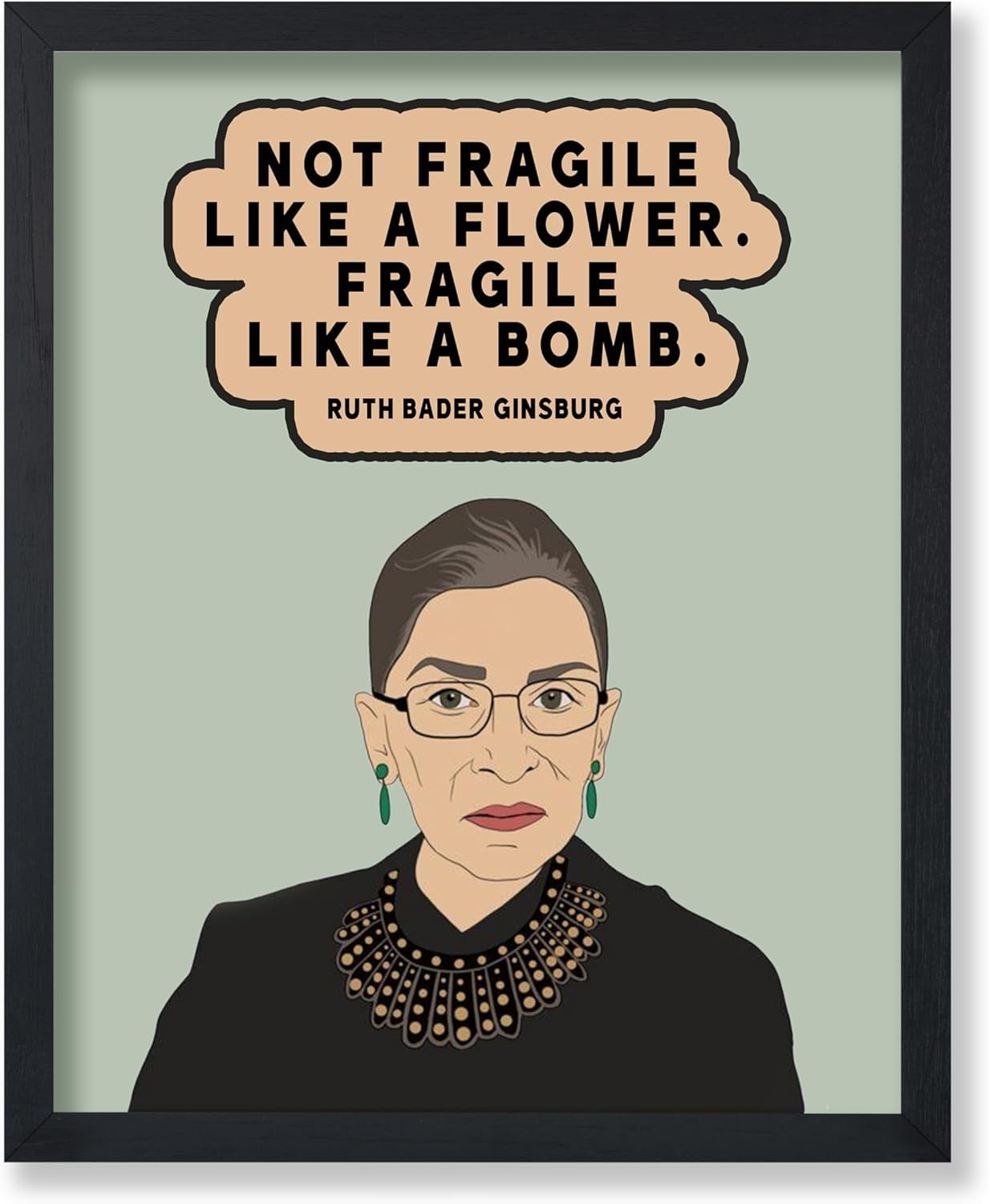 Poster Master Fragile Like A Bomb Poster - Ruth Bader Ginsburg Print ...