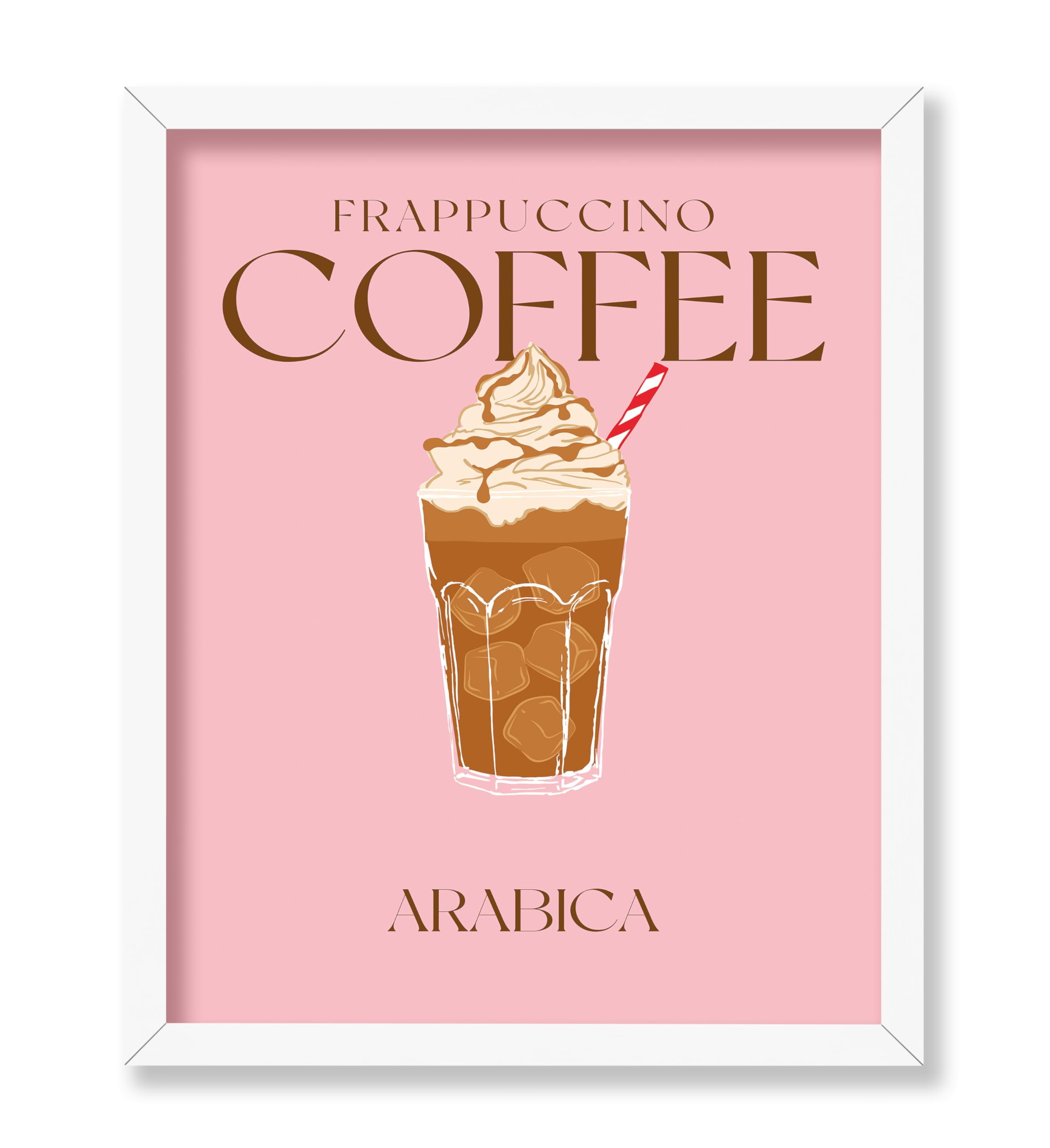 Poster Master Frappuccino Poster - Retro Arabica Print - Coffee Art ...