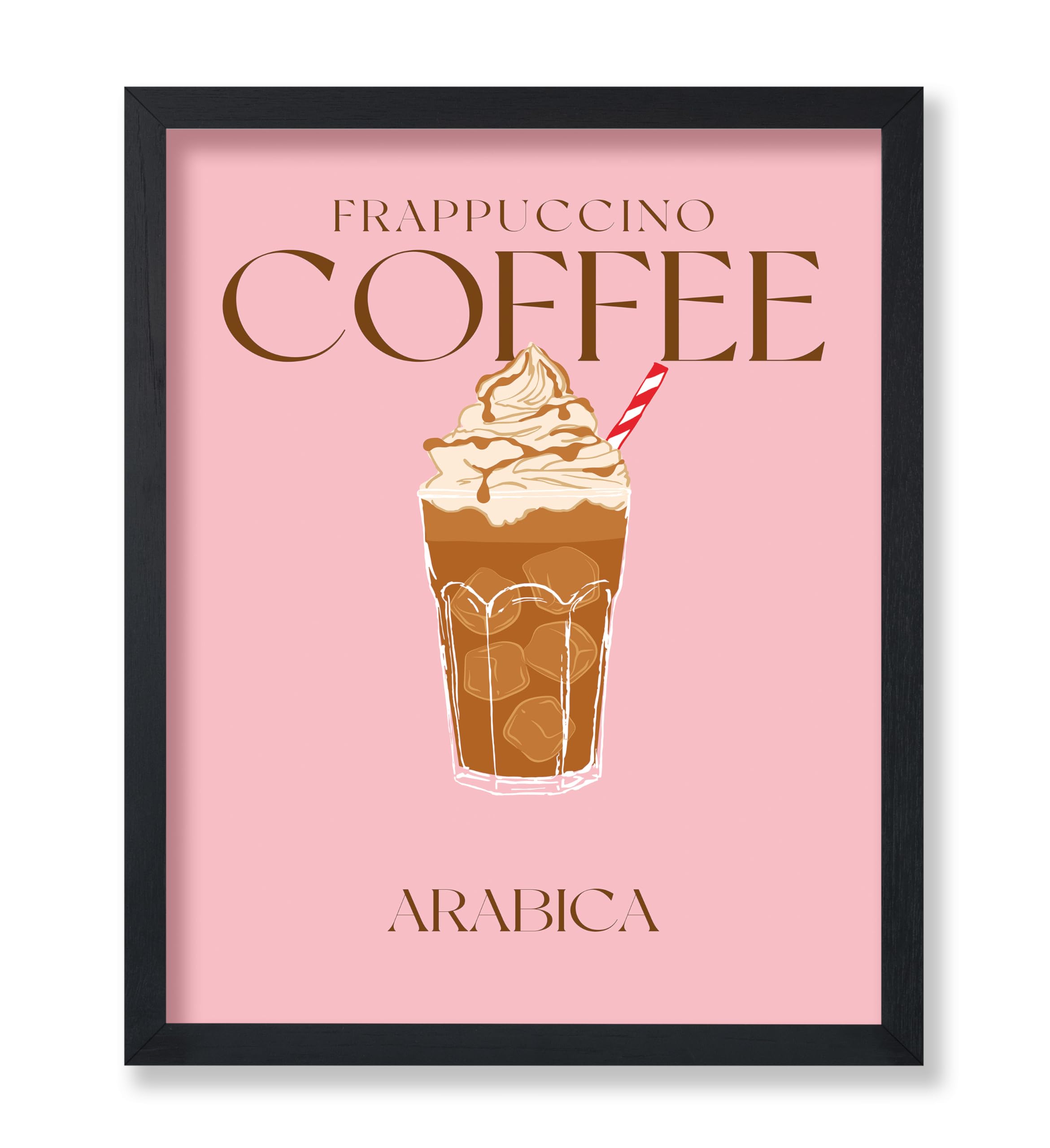 Poster Master Frappuccino Poster - Retro Arabica Print - Coffee Art ...