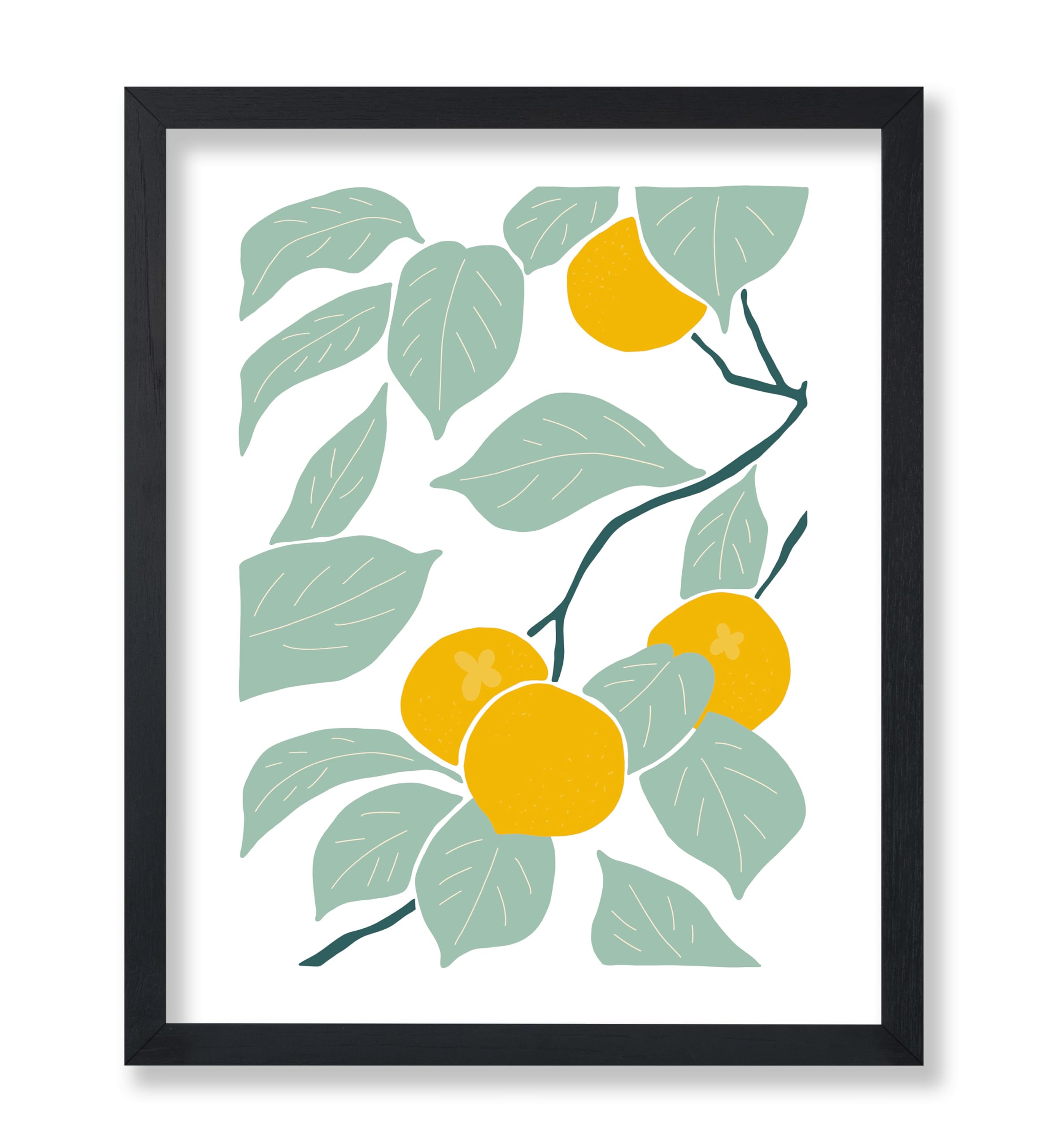 Poster Master Fruit Poster - Retro Lemon Print - Tropical Fruit Art ...