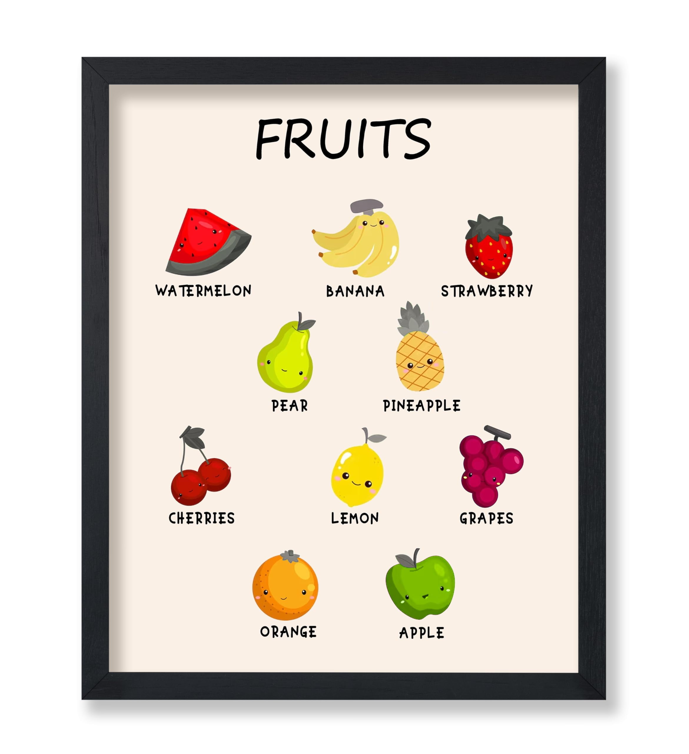 Poster Master Fruits Poster - Food Print - Learning Materials Art ...