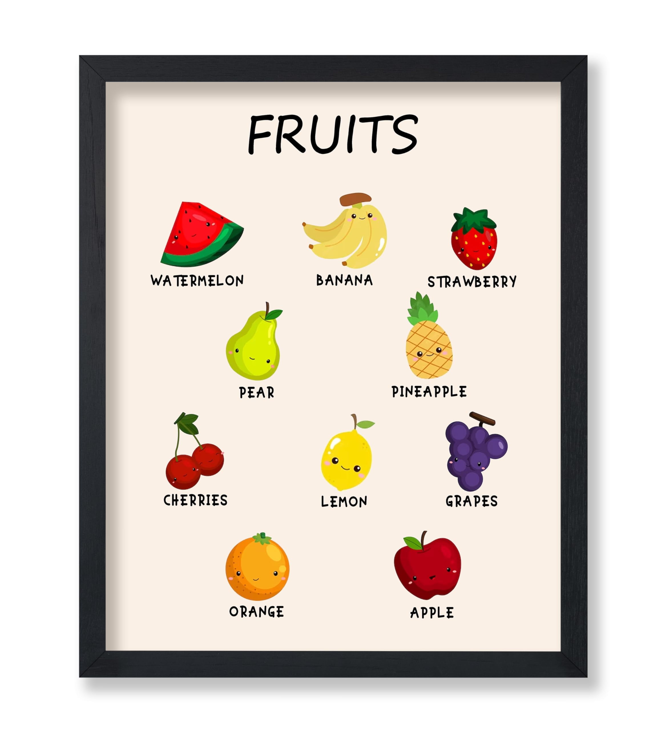 Poster Master Fruits Poster - Learning Materials Print - Food & Drink ...