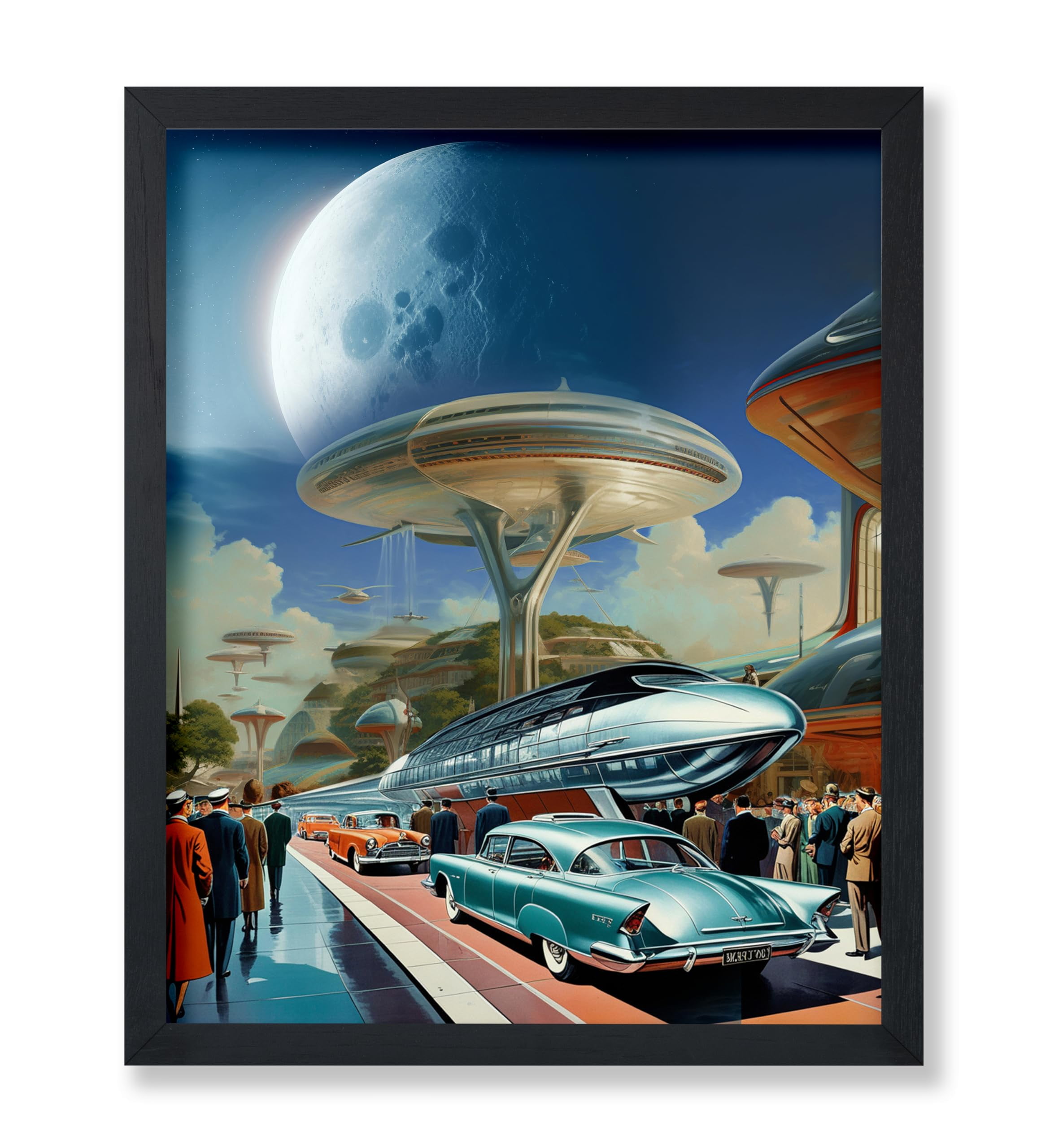 Poster Master Futurism Poster - Retro Science Fiction Print ...