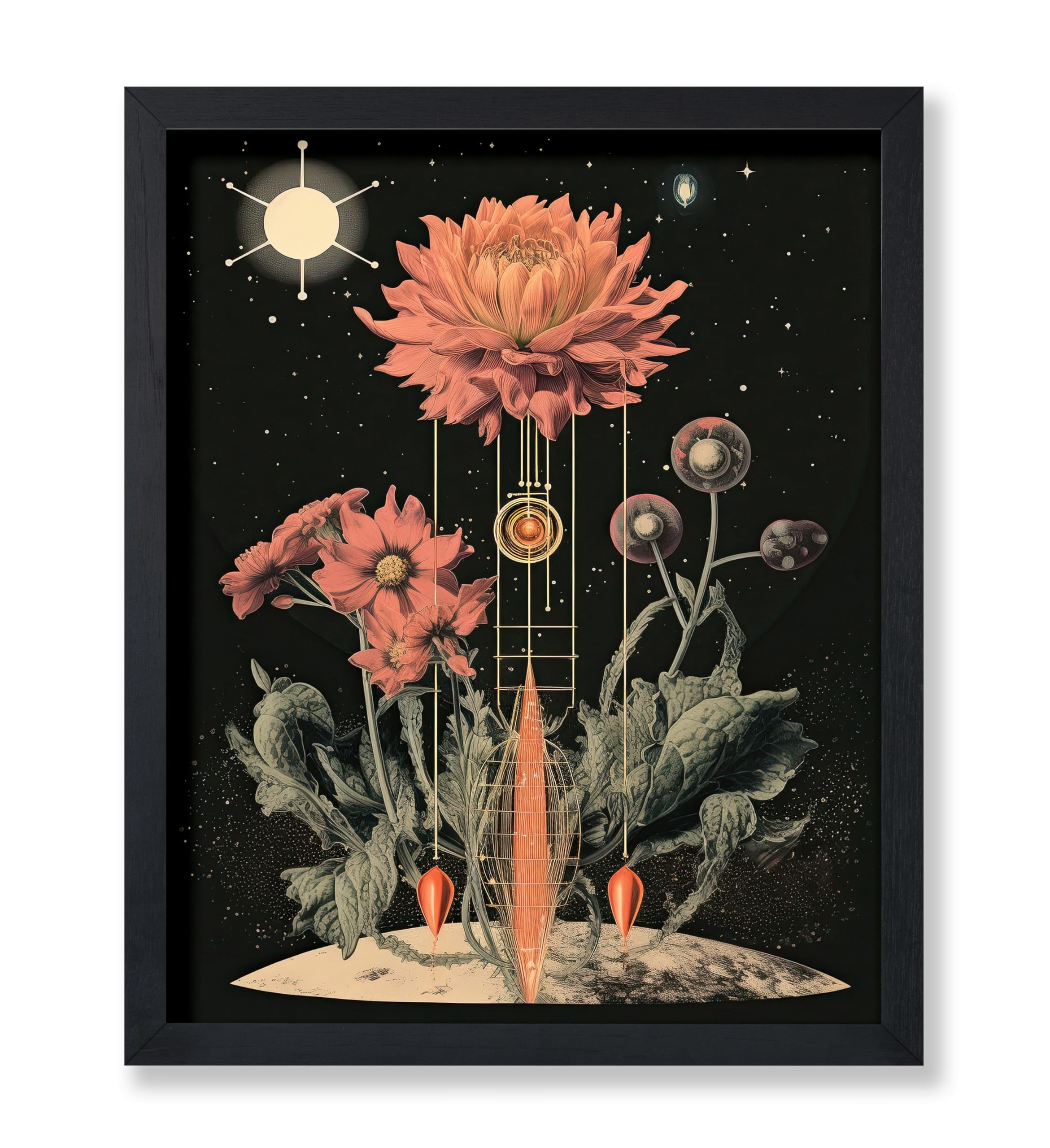 Poster Master Galaxy Poster - Flower Print - Cosmic Art - Trippy Art ...