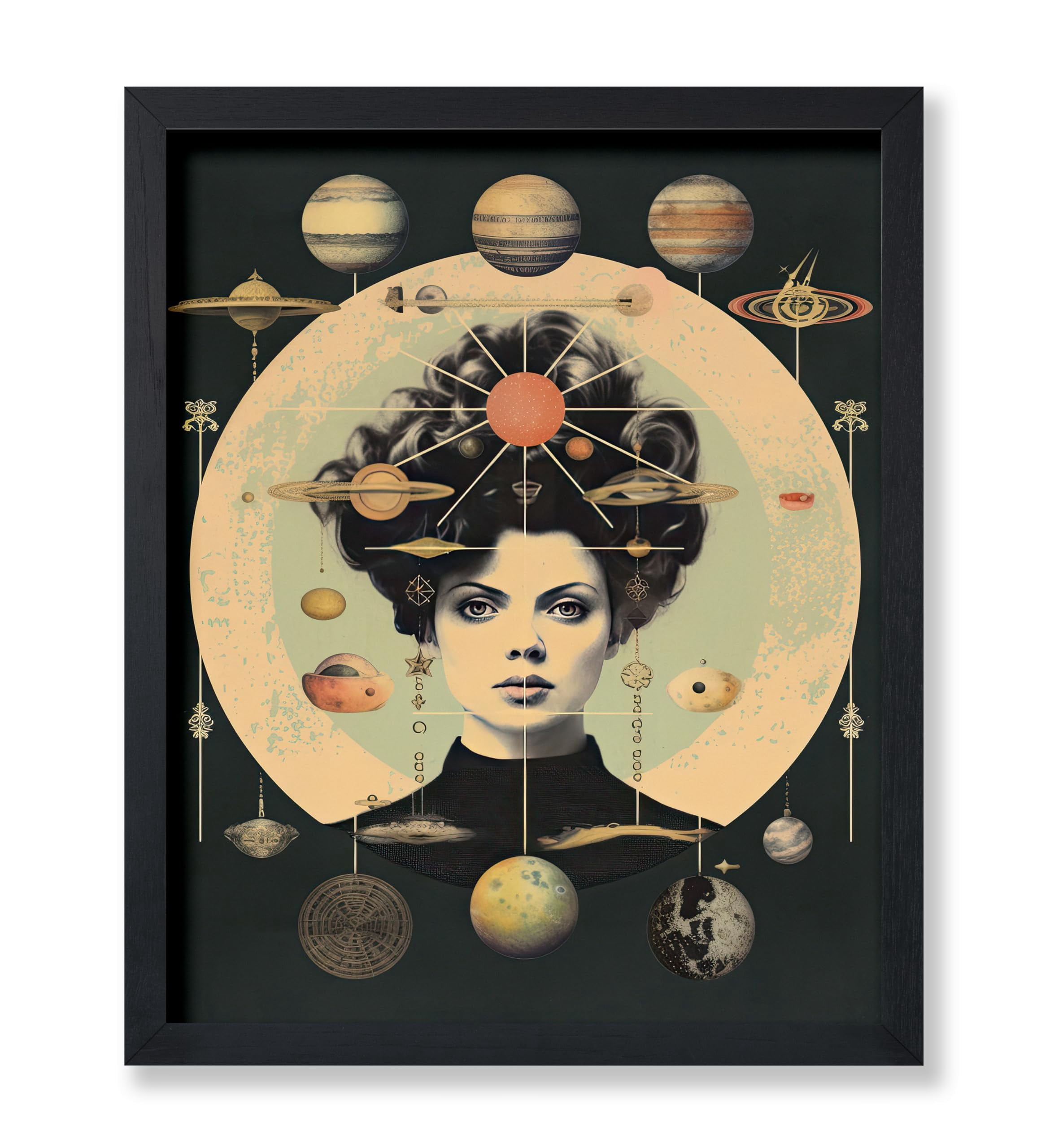 Poster Master Galaxy Poster - Woman Print - Portrait Art - Trippy Art ...