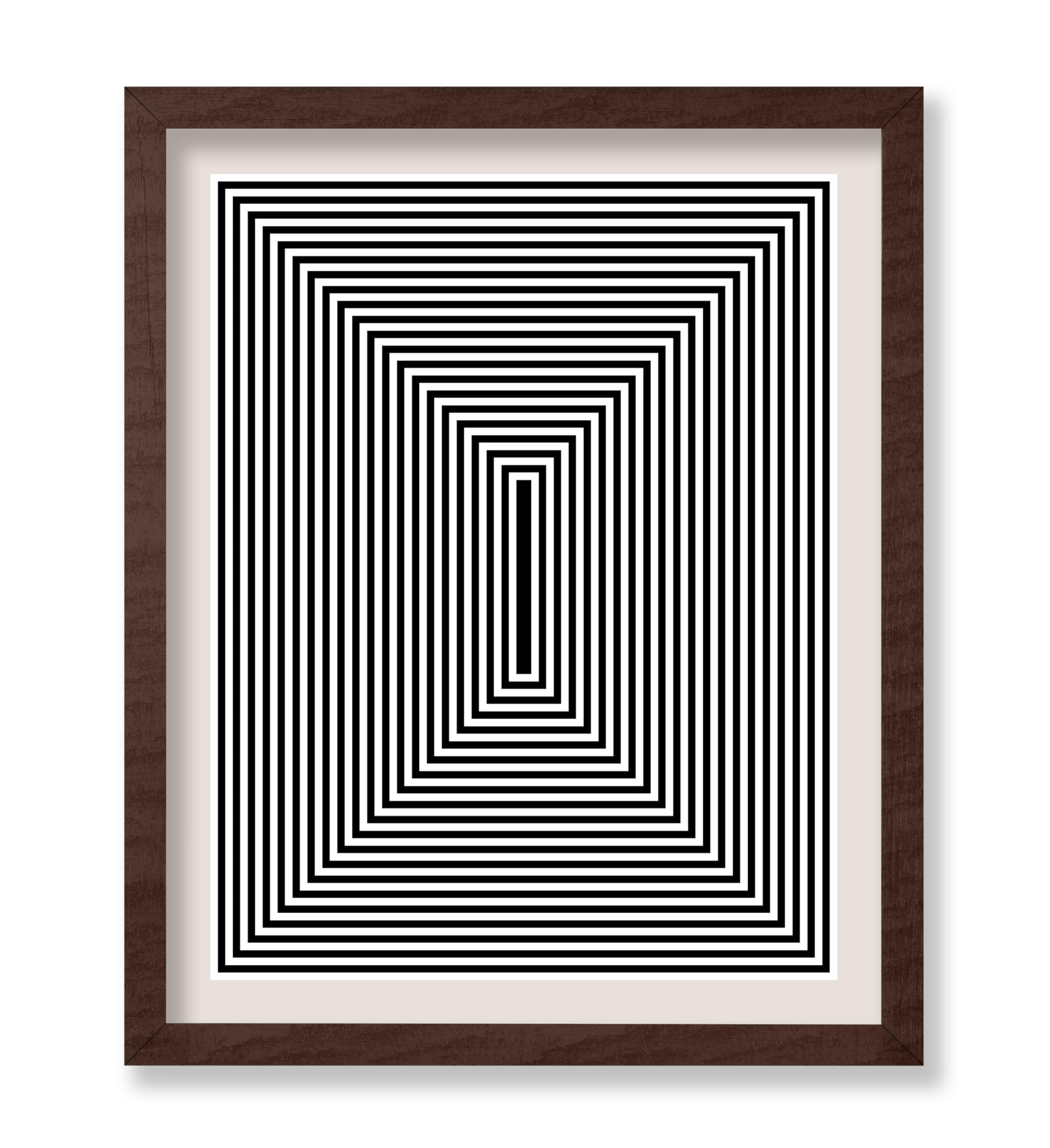 Poster Master Geometric Poster - Rectangle Tunnel Print - Abstract Art ...