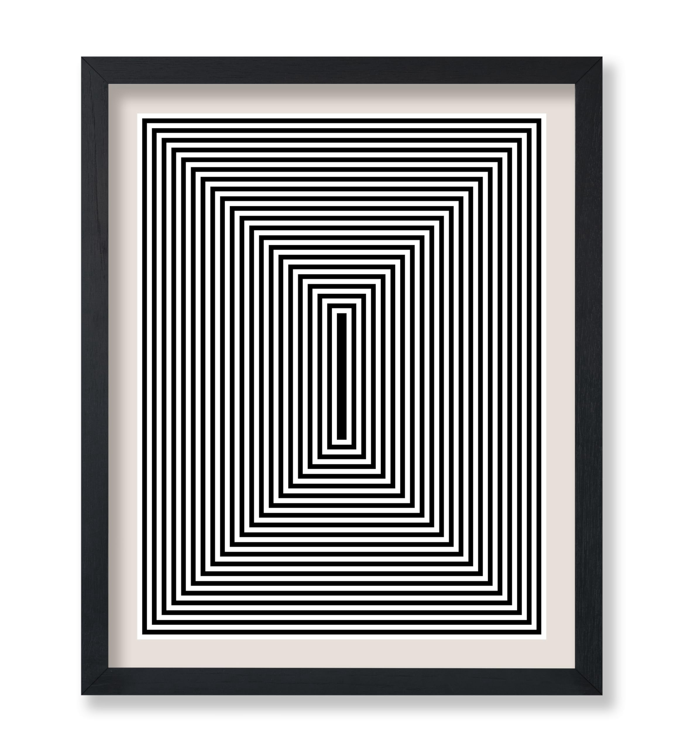 Poster Master Geometric Poster - Rectangle Tunnel Print - Abstract Art ...