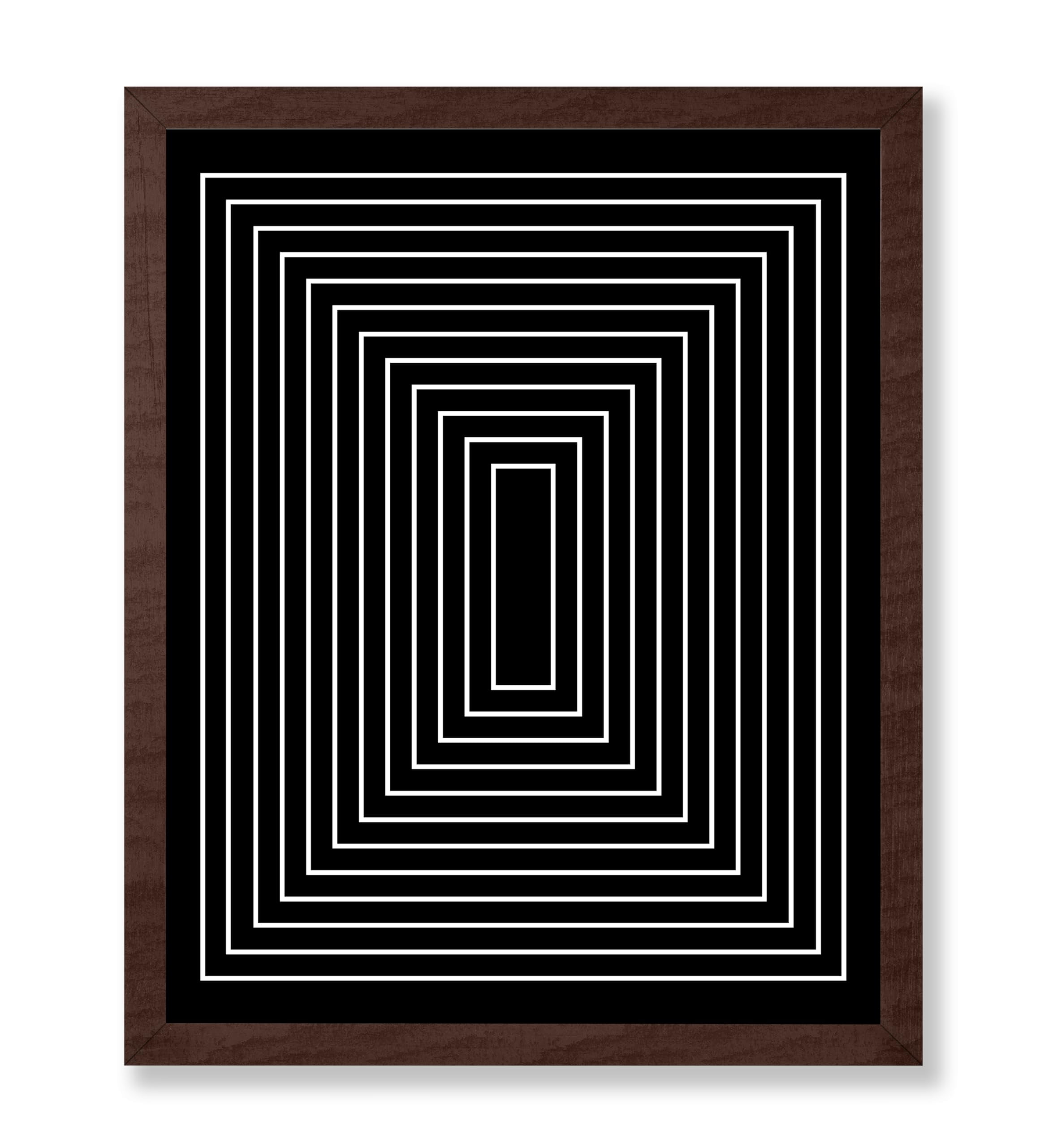 Poster Master Geometric Shapes Poster - Rectangle Print - Black and ...