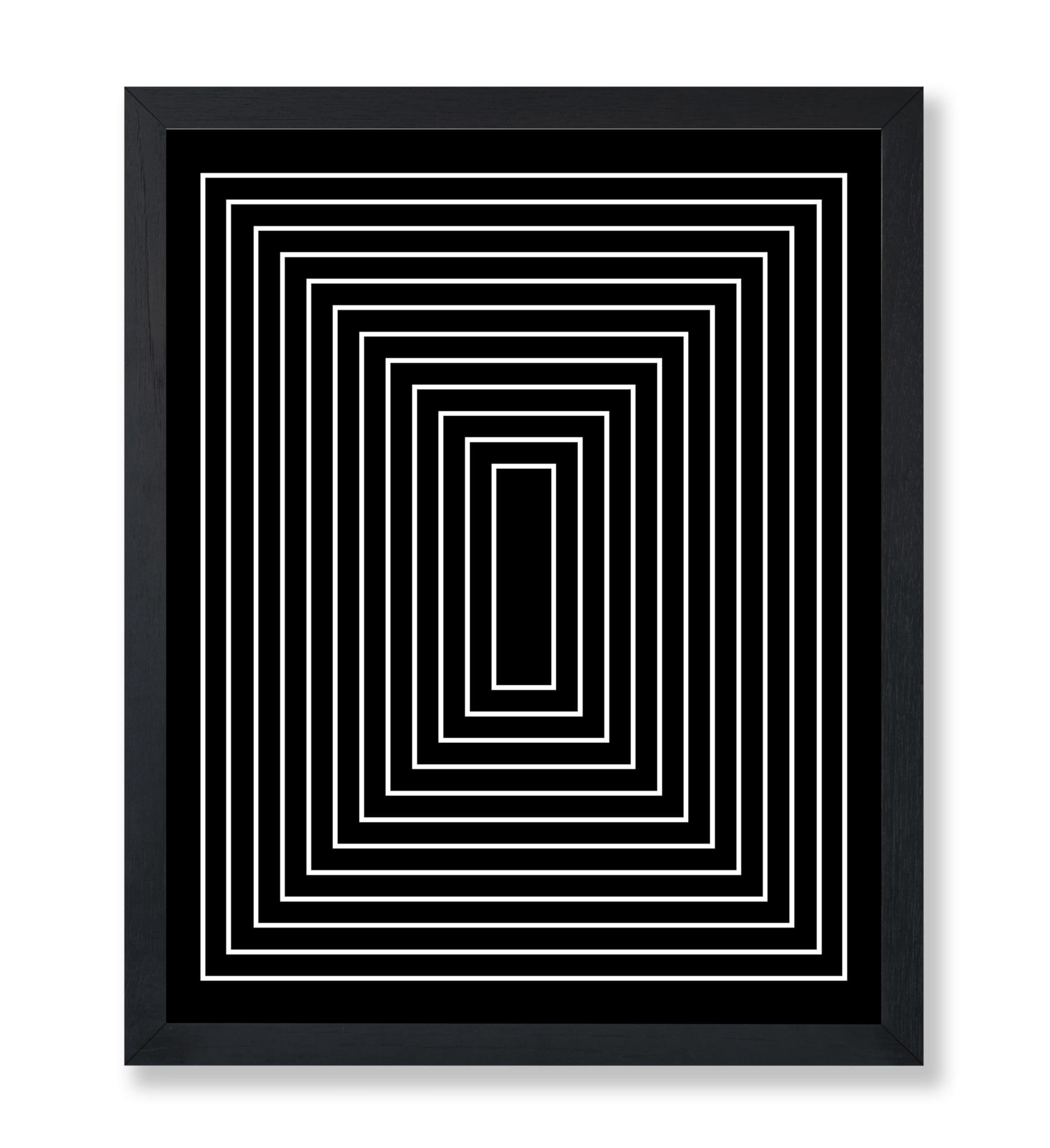 Poster Master Geometric Shapes Poster - Rectangle Print - Black and ...