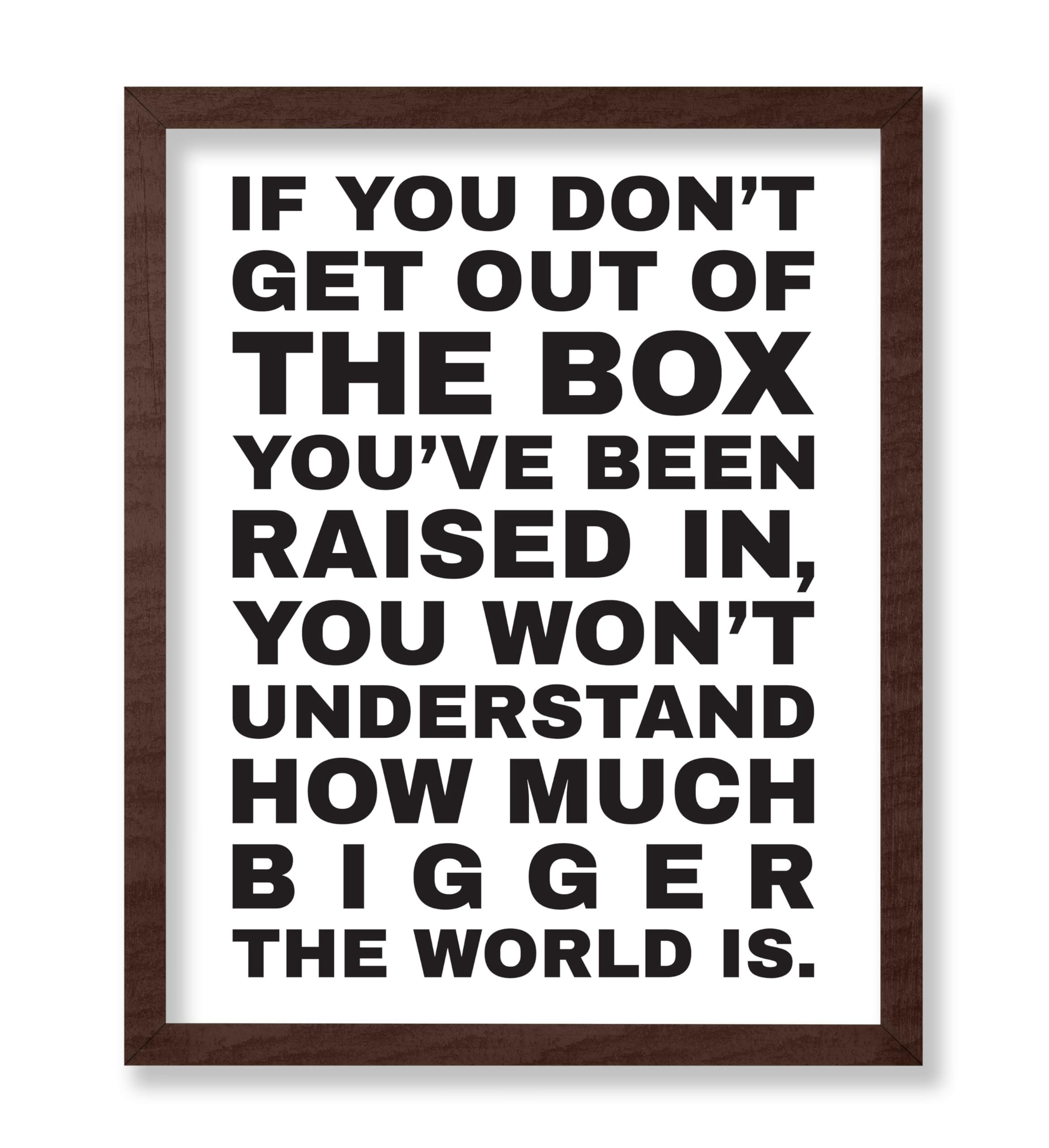 Poster Master Get Out Of The Box Poster - White Encouragement Print ...