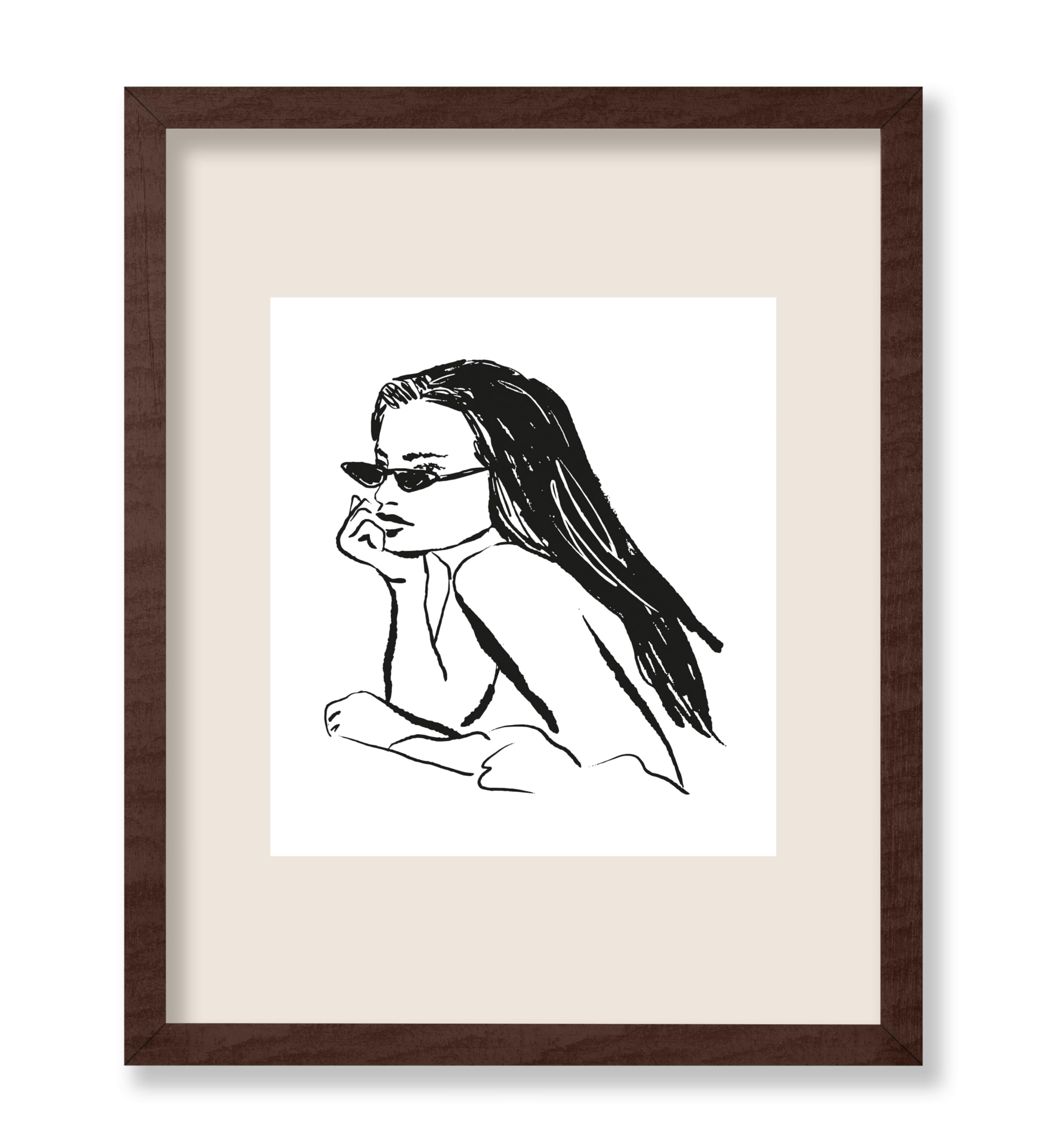 Poster Master Girl With Sunglasses Poster - Retro Fashion Print - Woman ...