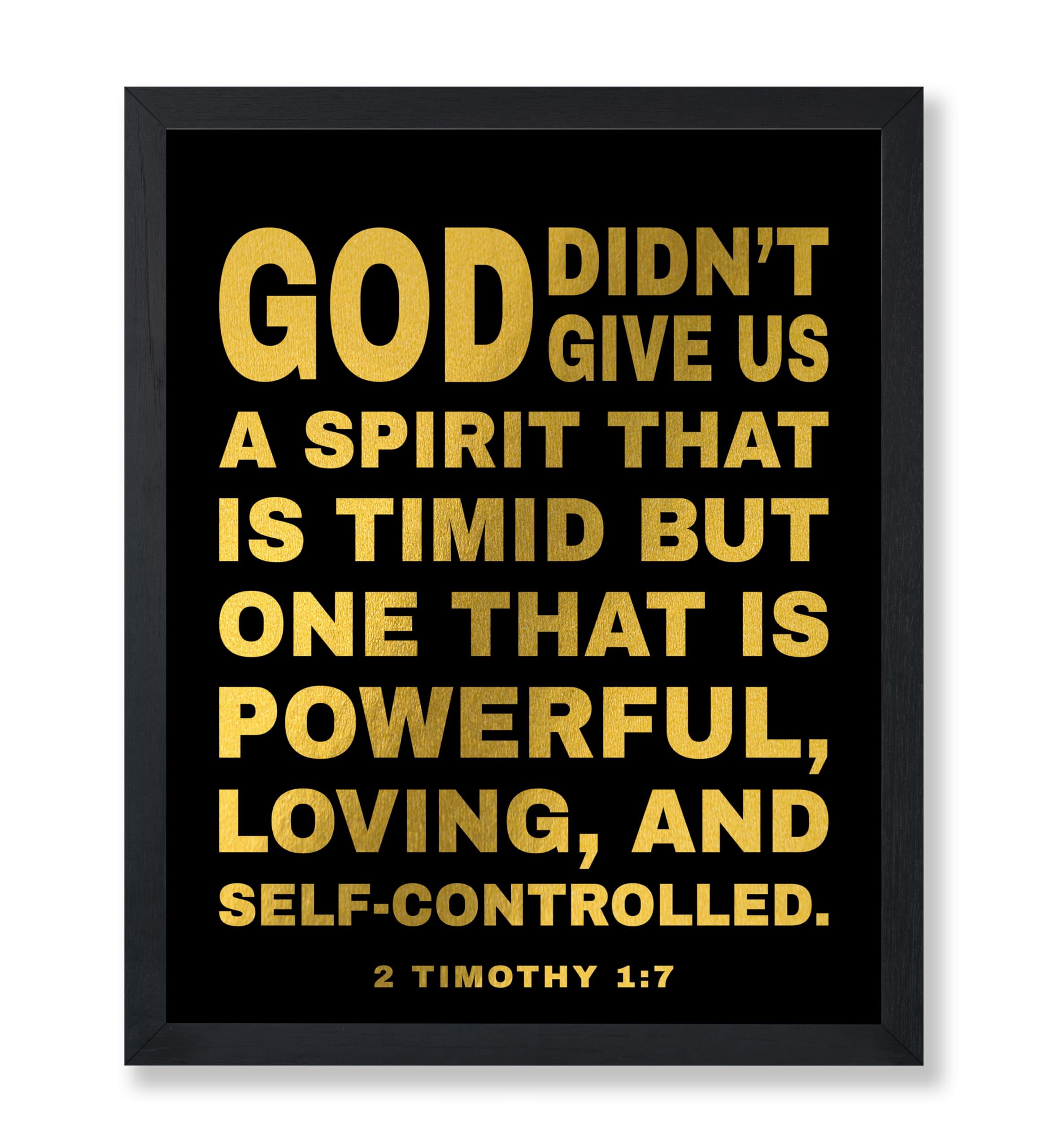 Poster Master God Didn't Give Us A Spirit That Is Timid Poster - Gold ...