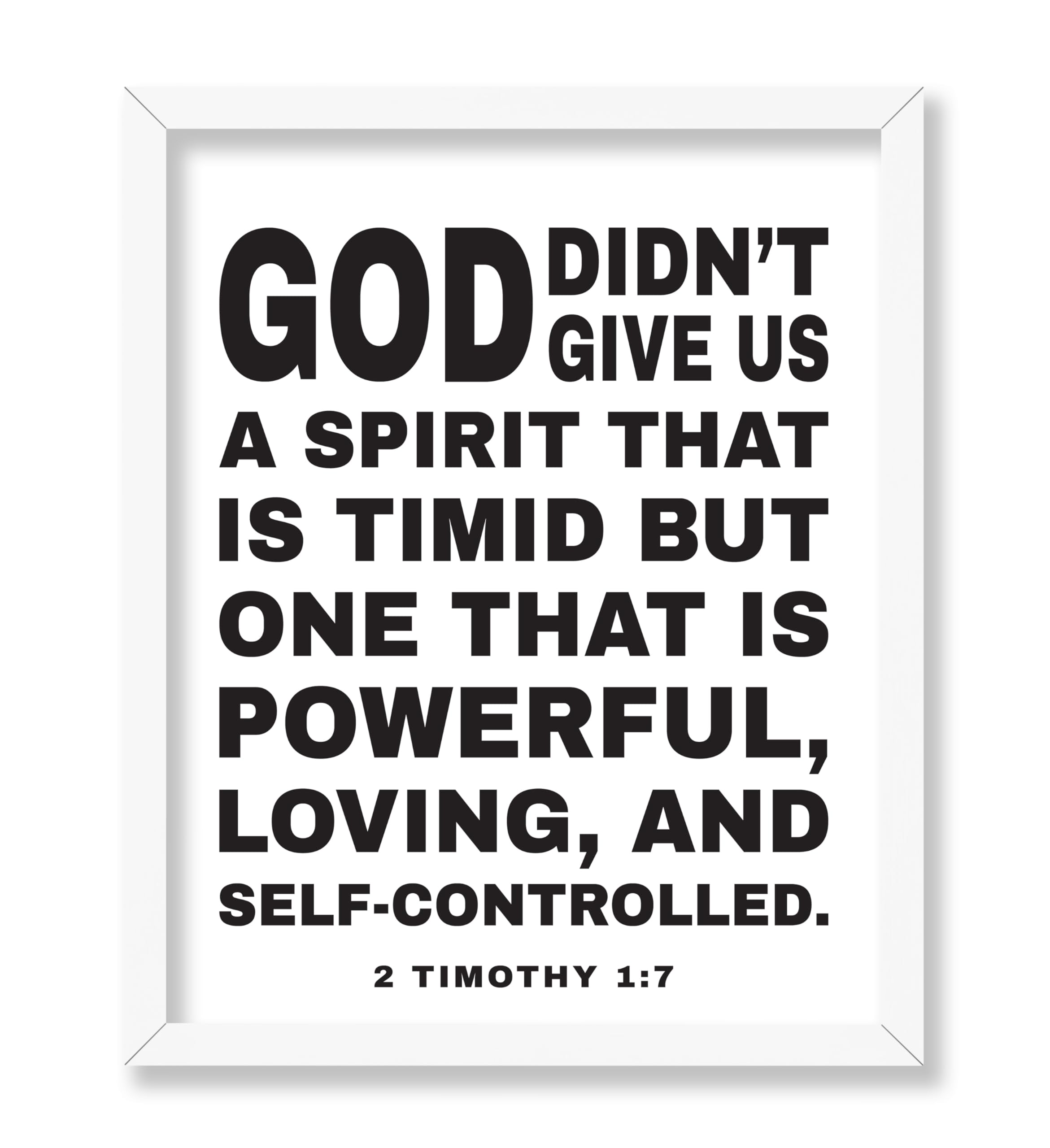 Poster Master God Didn't Give Us A Spirit That Is Timid Poster - White ...