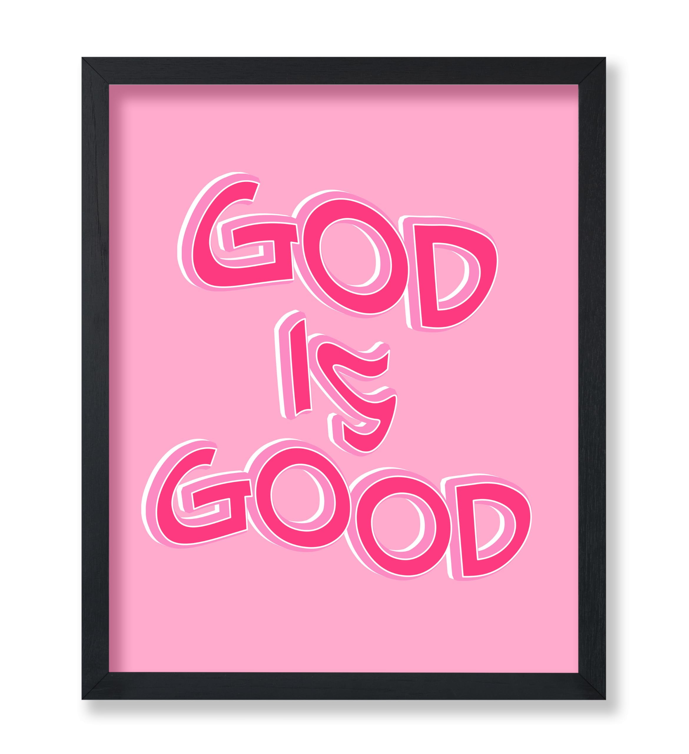 Poster Master God Is Good Poster - Positive Quote Print - Typography ...