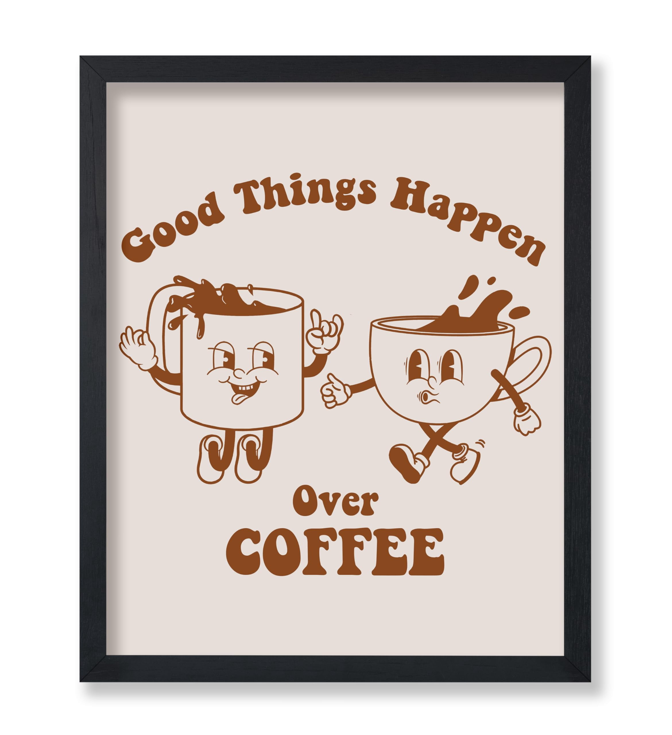 Poster Master Good Things Happen Over Coffee Poster - Retro Coffee ...