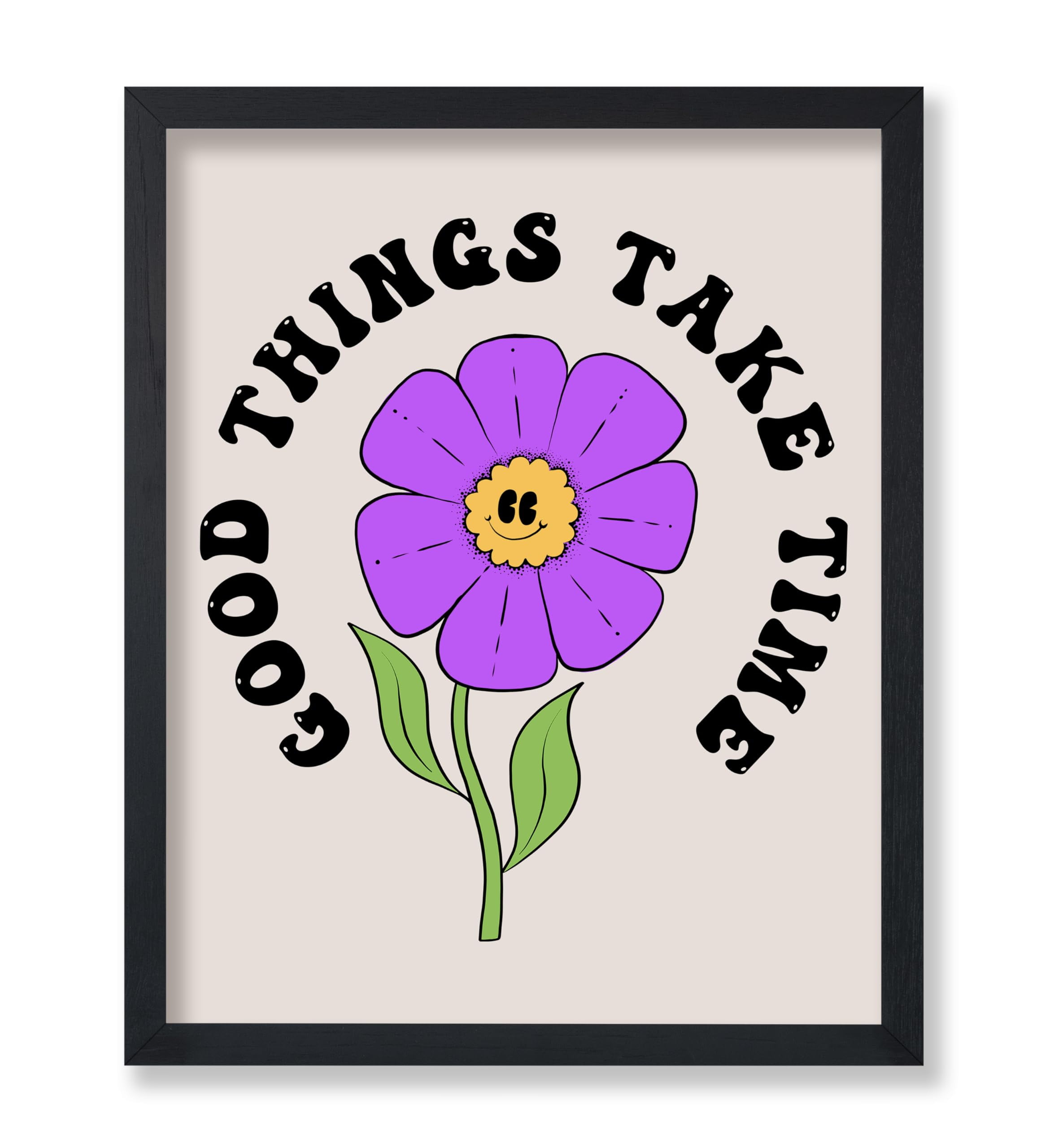 Poster Master Good Things Takes Time Poster - Retro Motivational Print ...