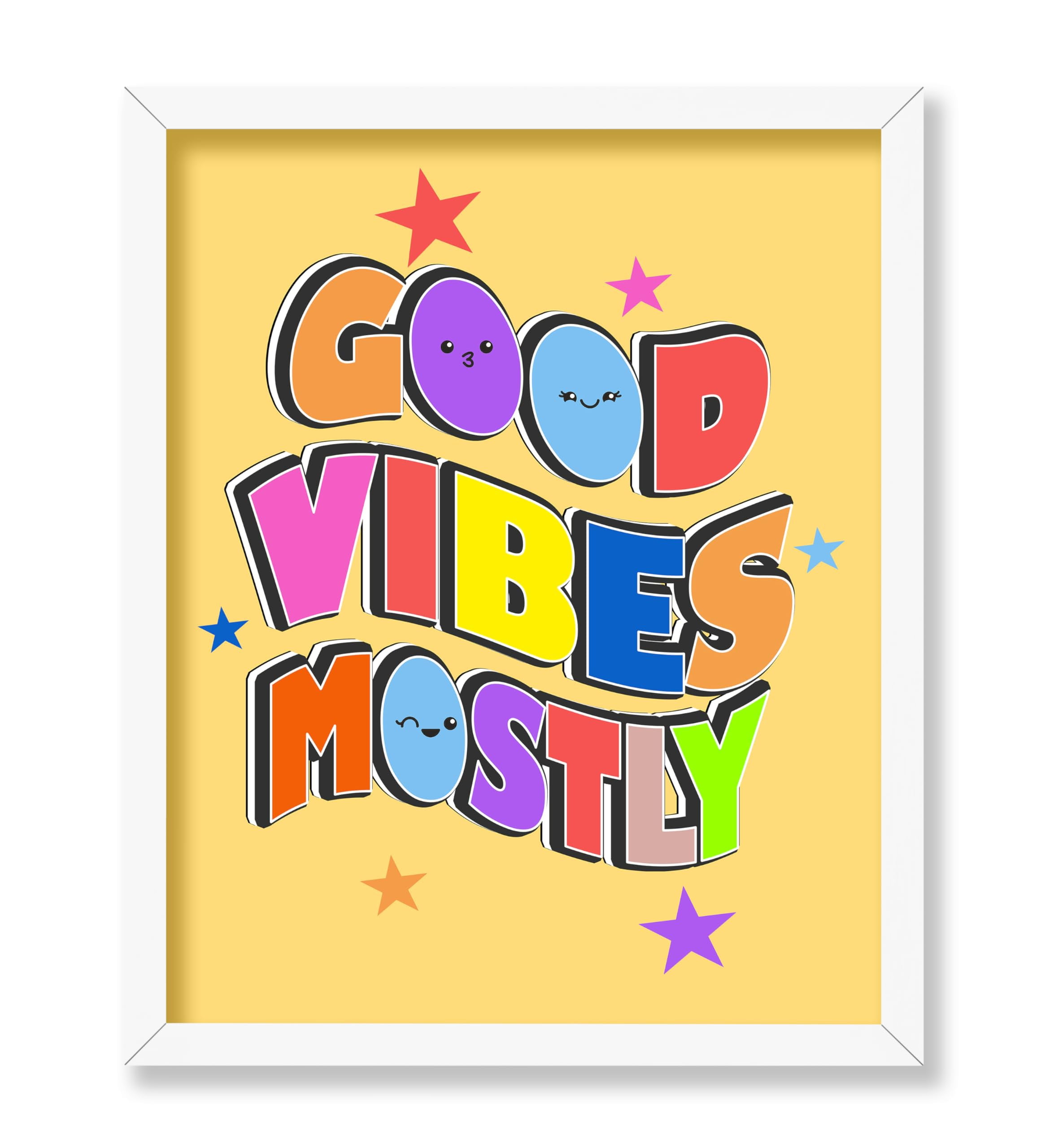 Poster Master Good Vibes Mostly Poster - Good Vibes Print - Typography ...