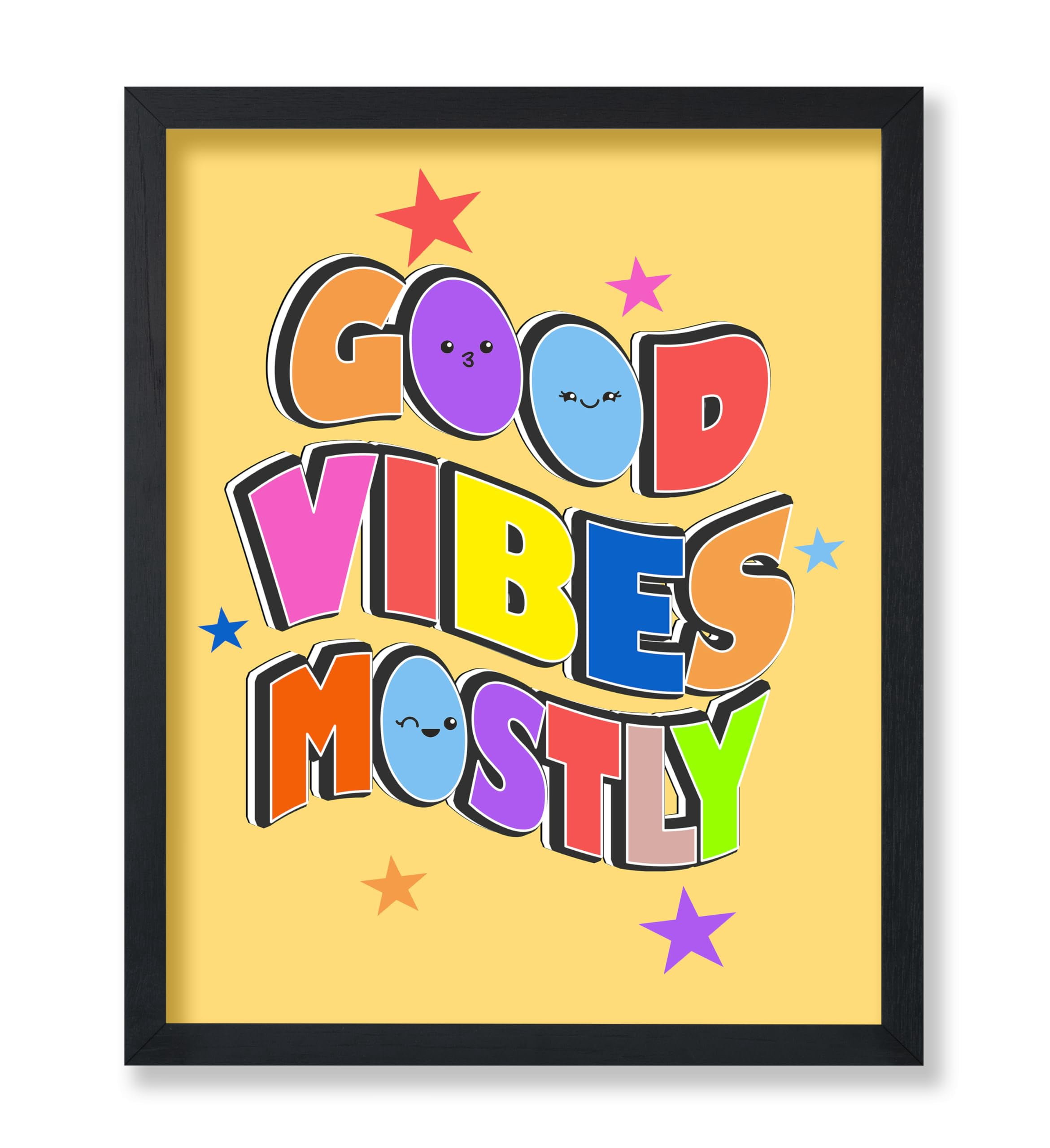 Poster Master Good Vibes Mostly Poster - Good Vibes Print - Typography ...